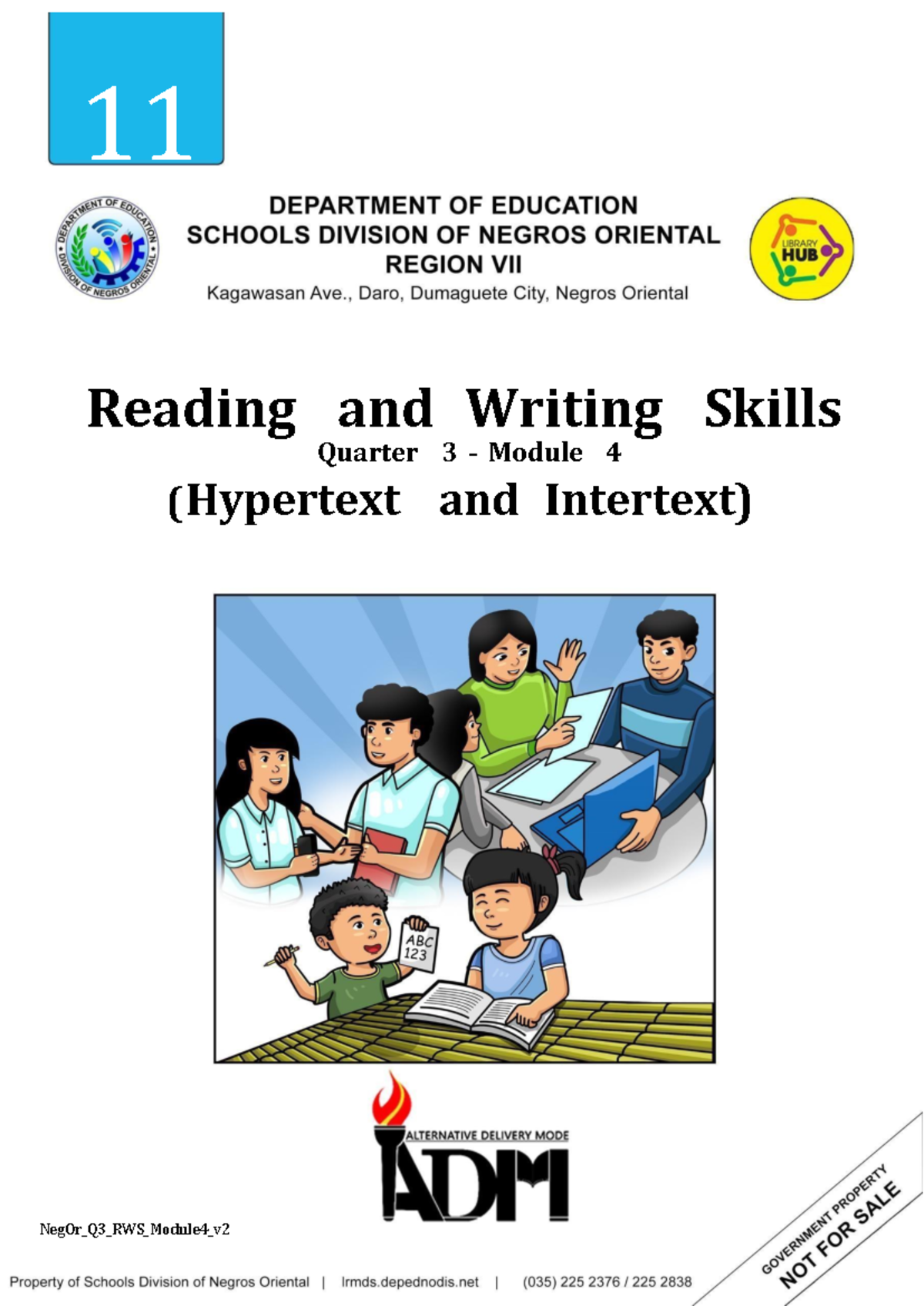 G11 RWS Q3 M4: Exploring Hypertext and Intertextuality Concepts - Studocu