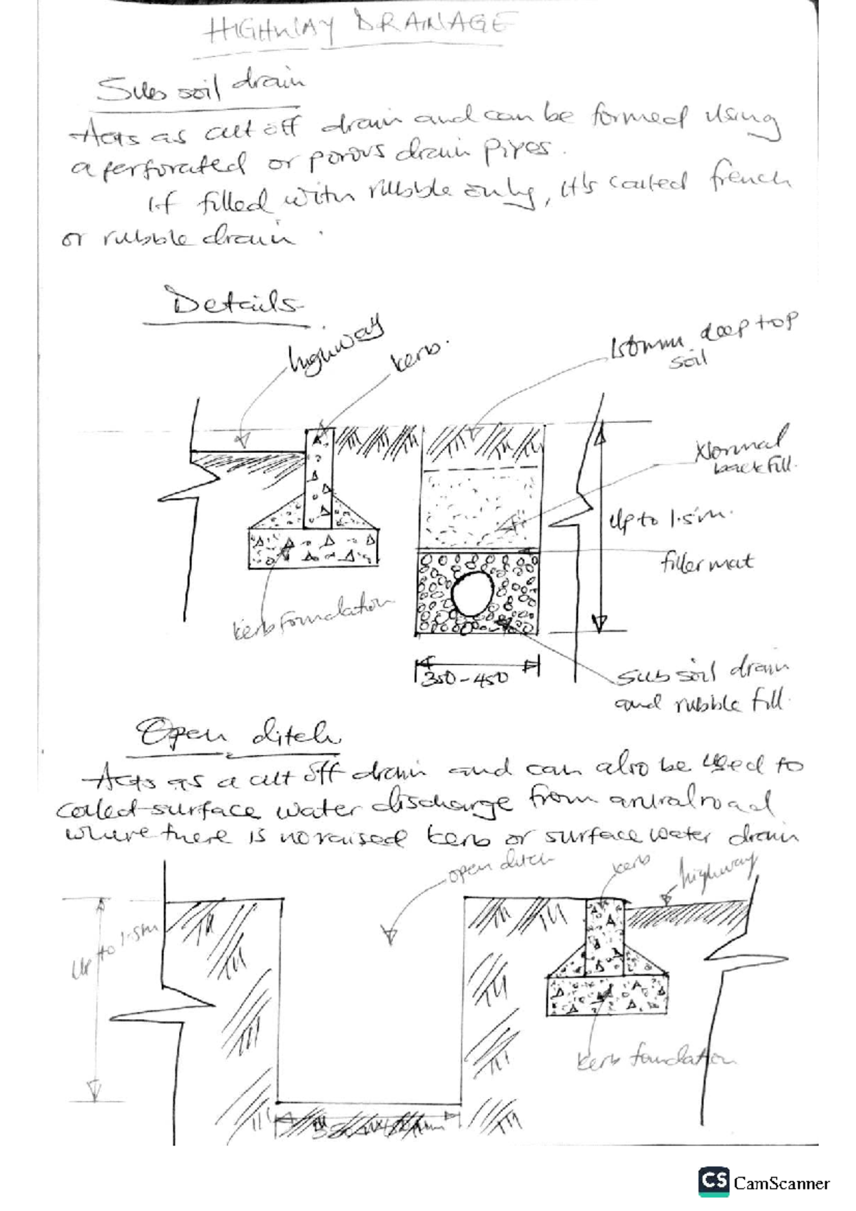CS Highway Drainage Design and Construction Details - Studocu