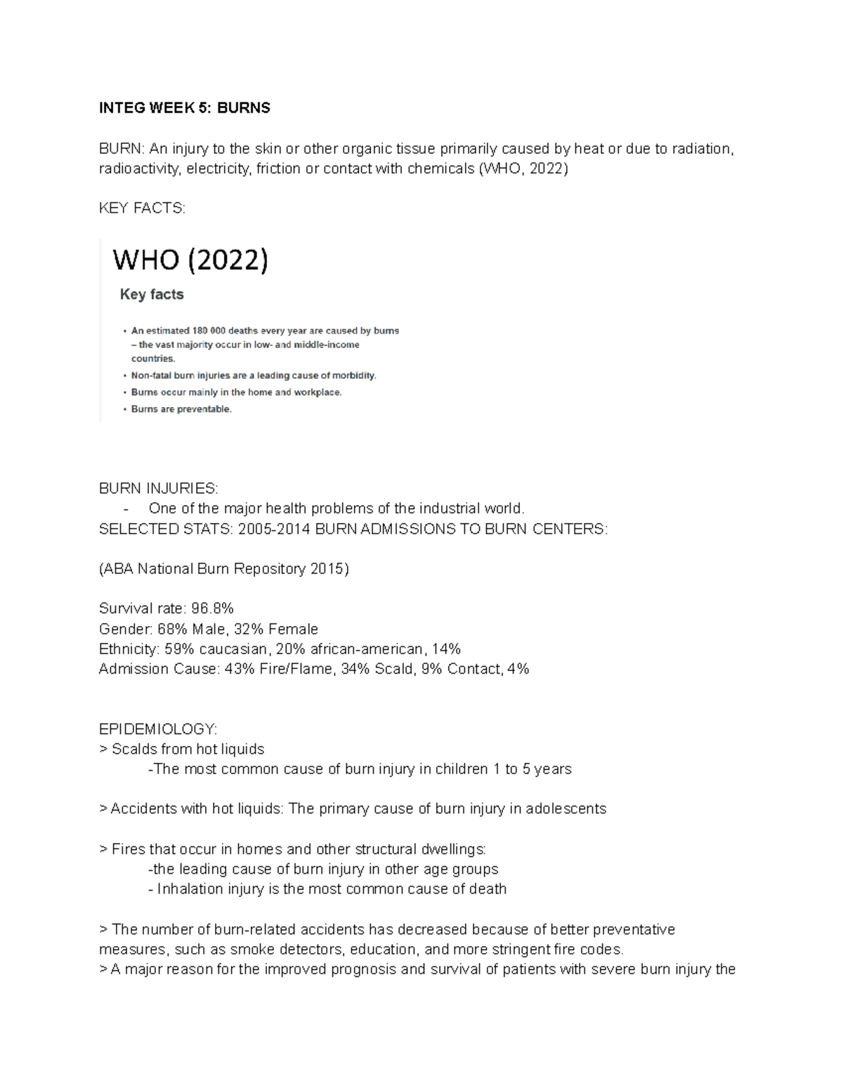 Integ W5 - This is a lecture note that my friends and I made, could be ...