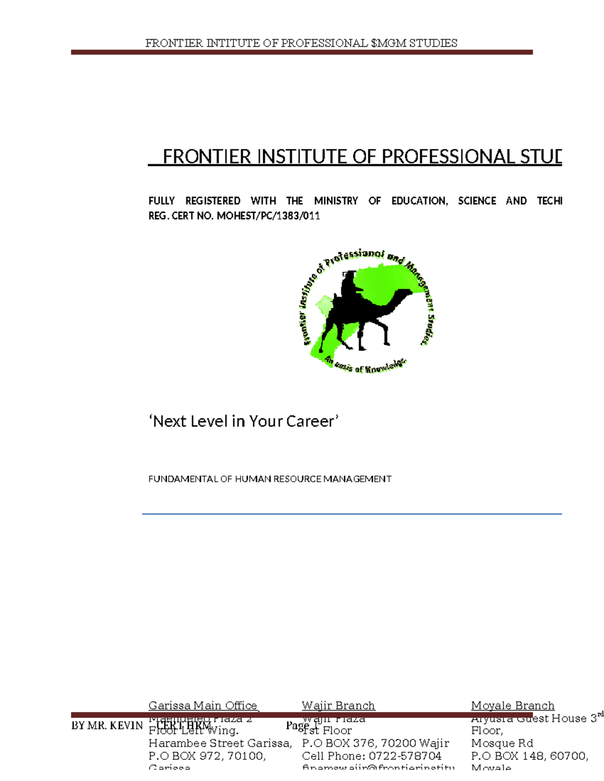 HRM 101: Fundamental Concepts in Human Resource Management - Studocu