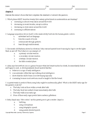 Chapter 5 Study Guide: Key Concepts in Child Development - Studocu