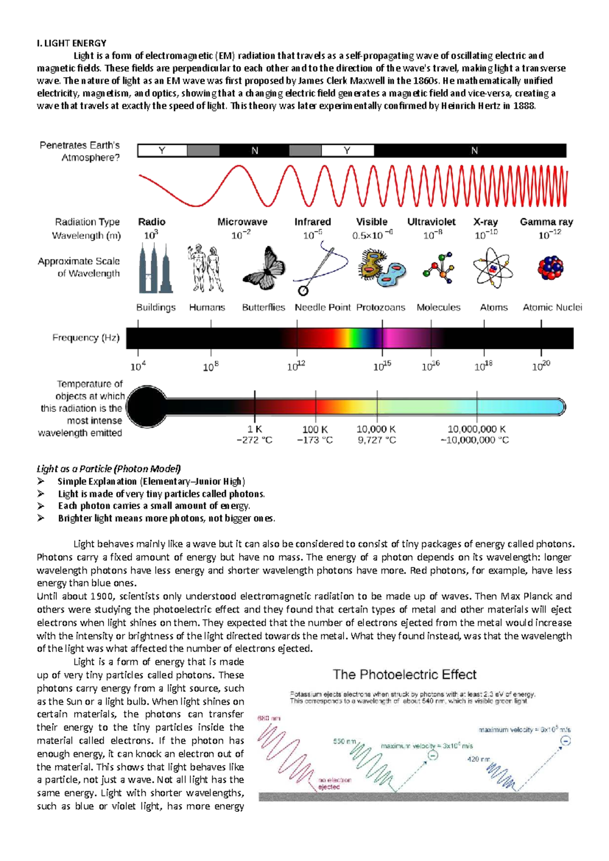 Light and Sound Energy - Notes (Physics 101) - Studocu