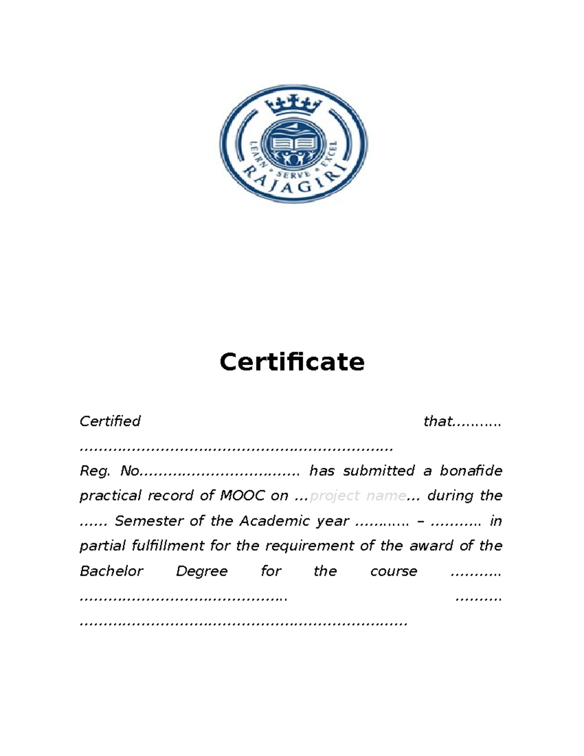 Certificate MOOC - Certificate Certified that........... - Studocu