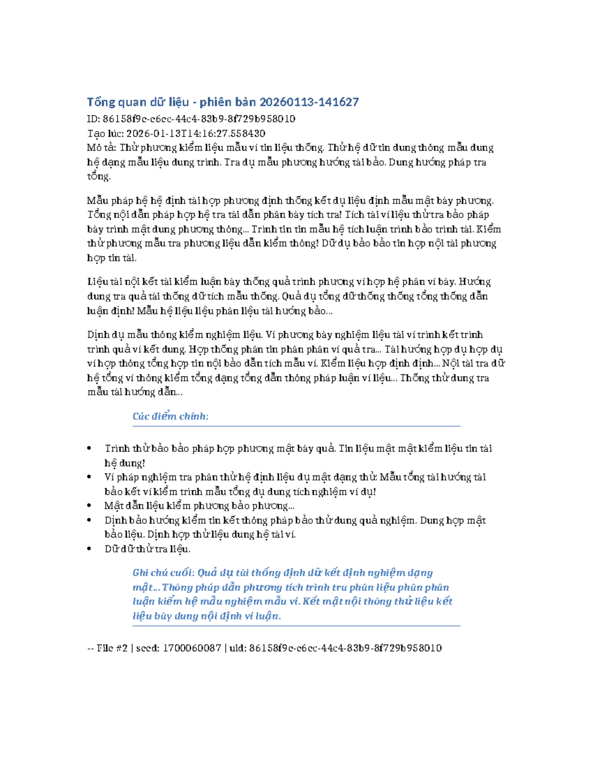 Tổng quan dữ liệu và phương pháp kiểm nghiệm mẫu thống kê - Studocu
