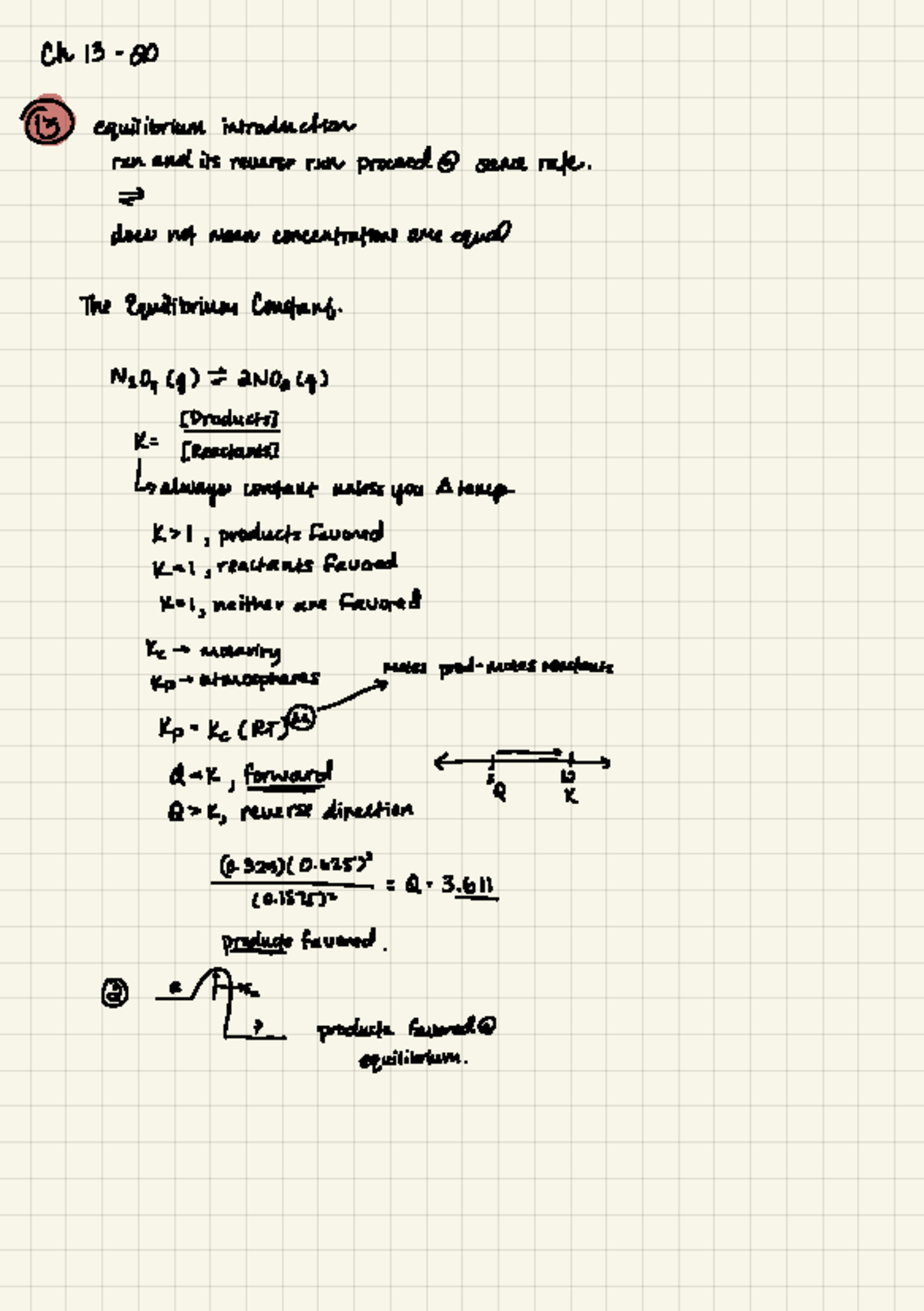 Exam 2 Review Session - Lecture notes Exam 2 - Ch 13 ⑤ 20 equilibrium ...