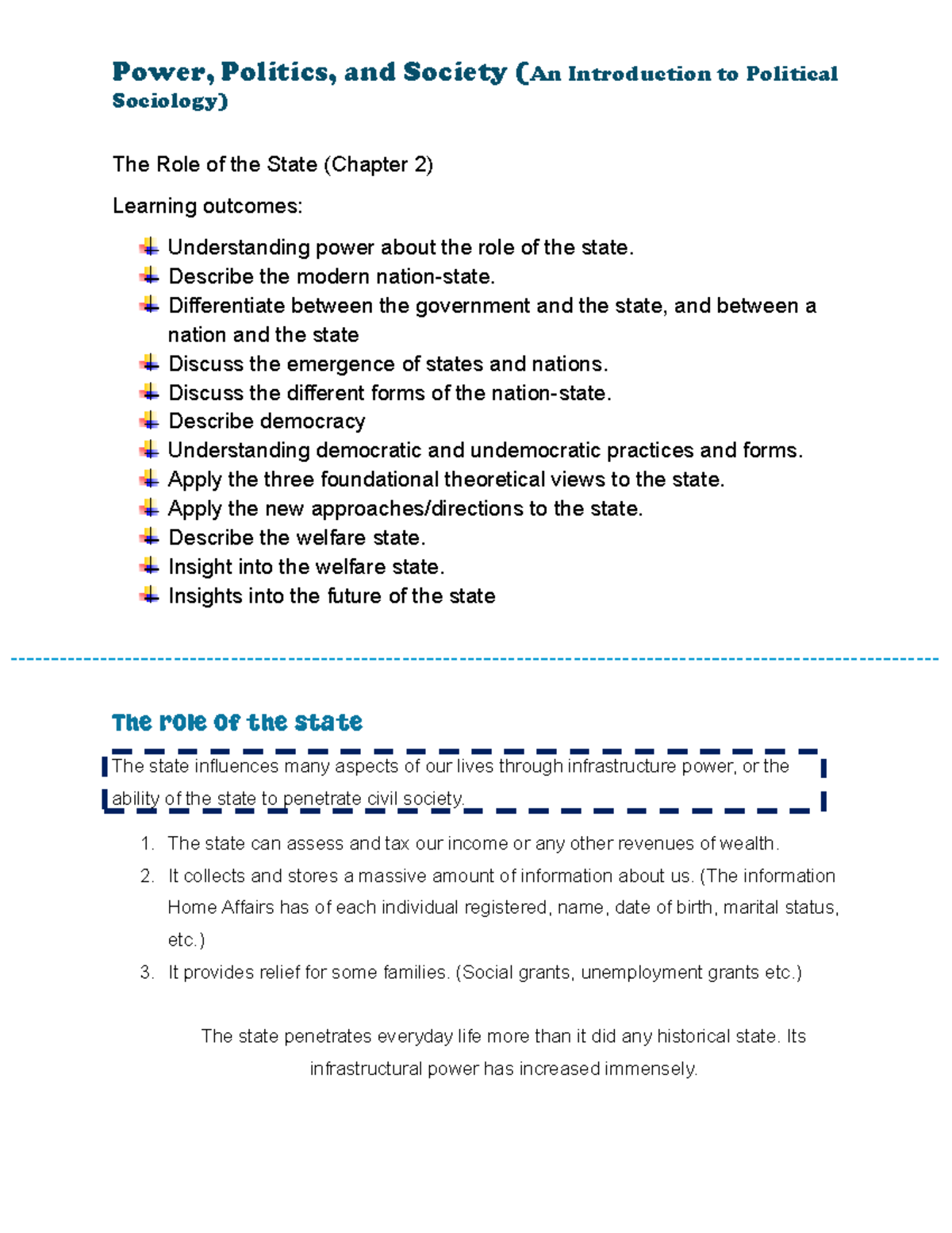 Sociology Chapter 2: Understanding the Modern Nation-State Dynamics ...