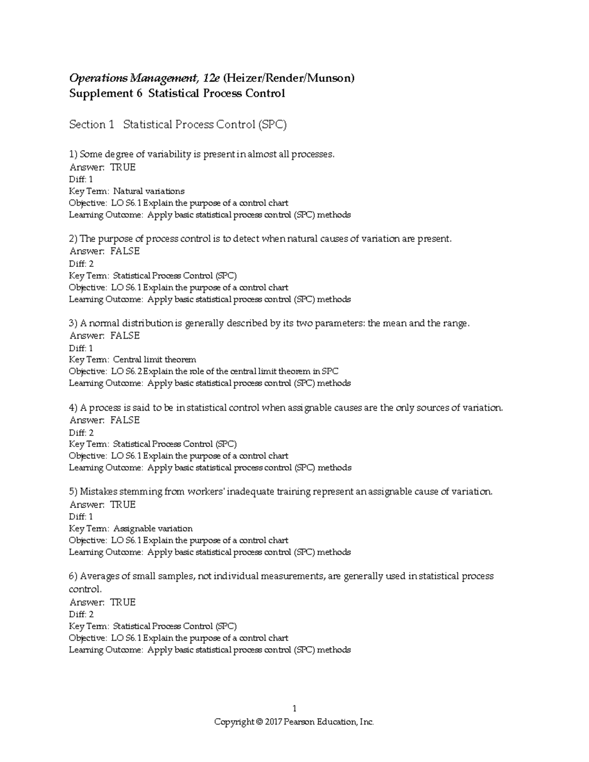Supplements of chapter 6 of technology and operation management. - 1 ...