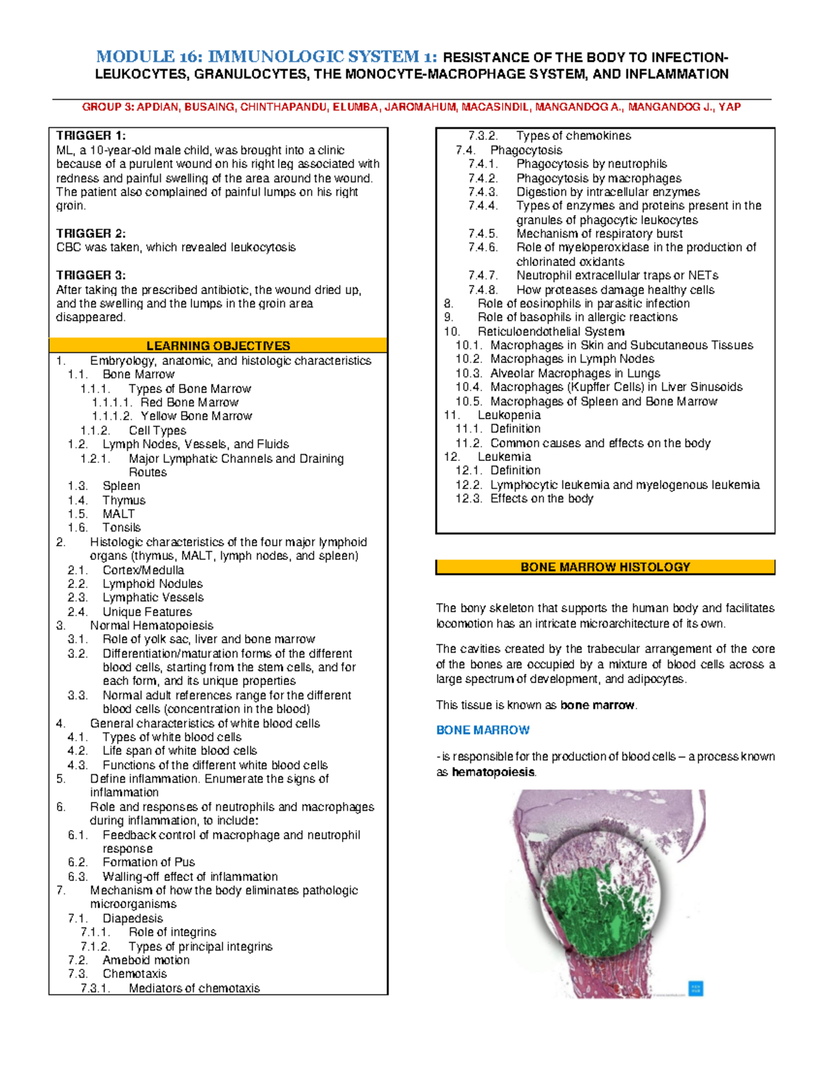 Module 16: Immunologic System 1 - Leukocytes and Body Resistance - Studocu