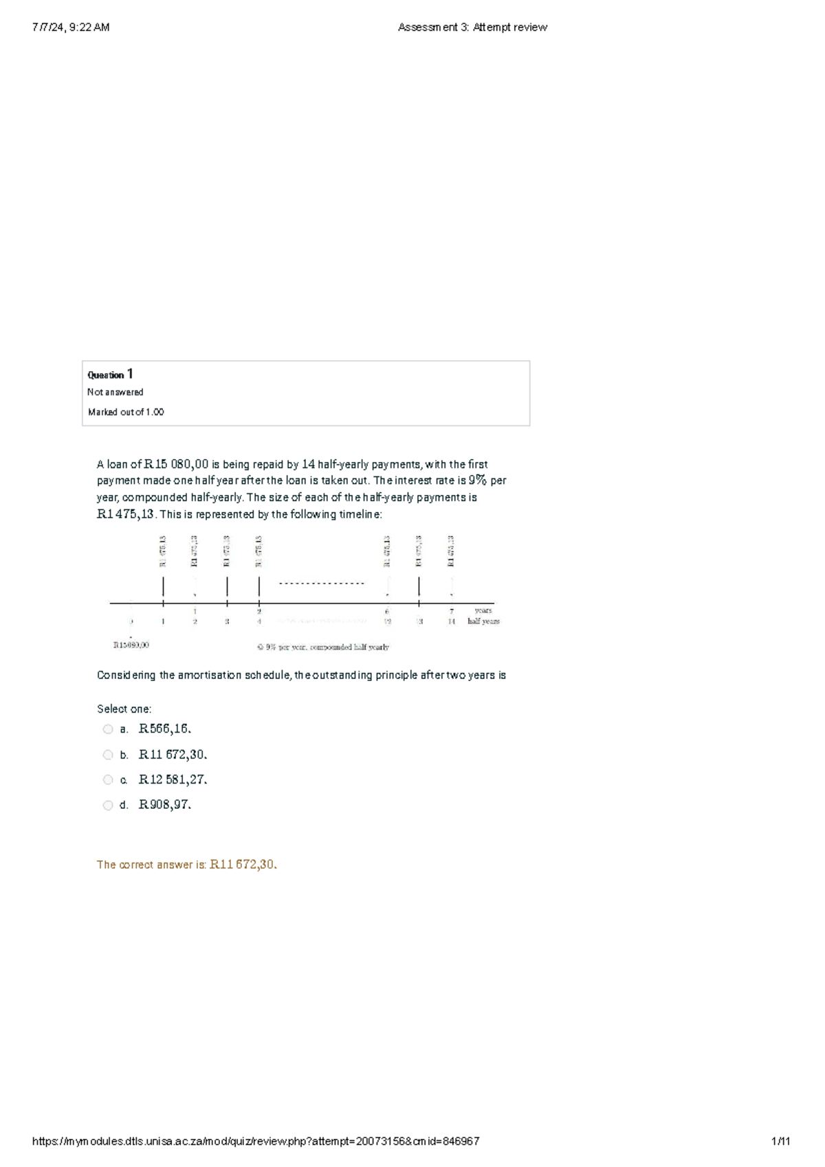 Assessment 3: Quiz on Financial Mathematics - Studocu