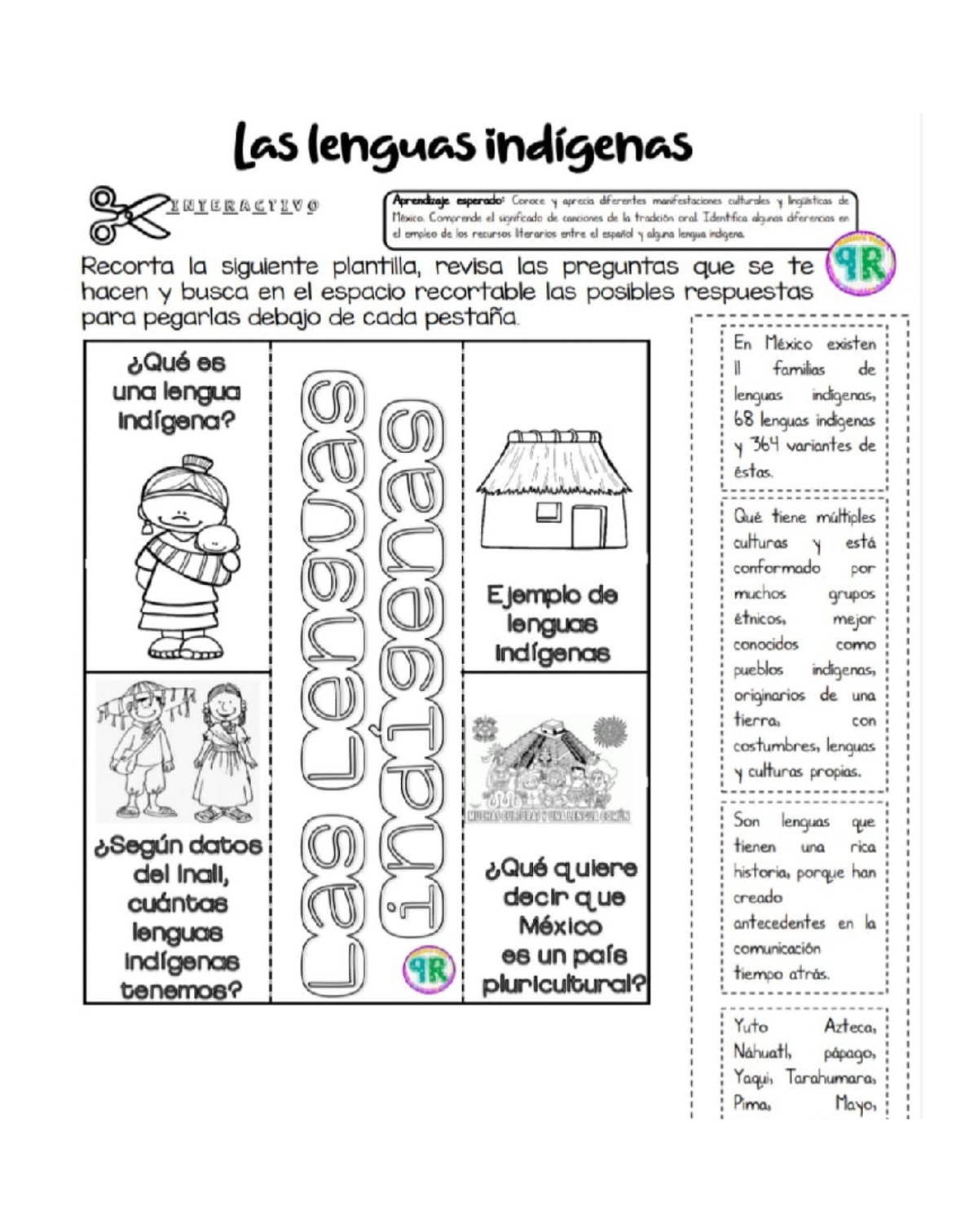 Indigenismos en Lenguas Indígenas: Actividad Cuarto Grado - Studocu
