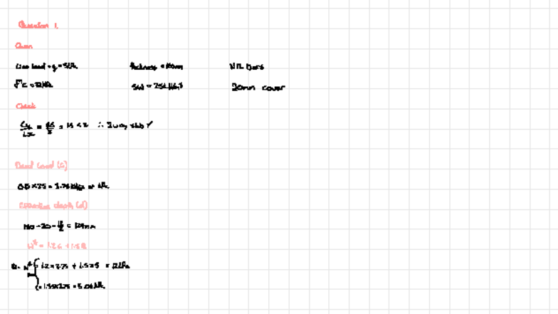 Concrete Design Quiz 3 (Q1): Live Thickness & Load Checks - Studocu