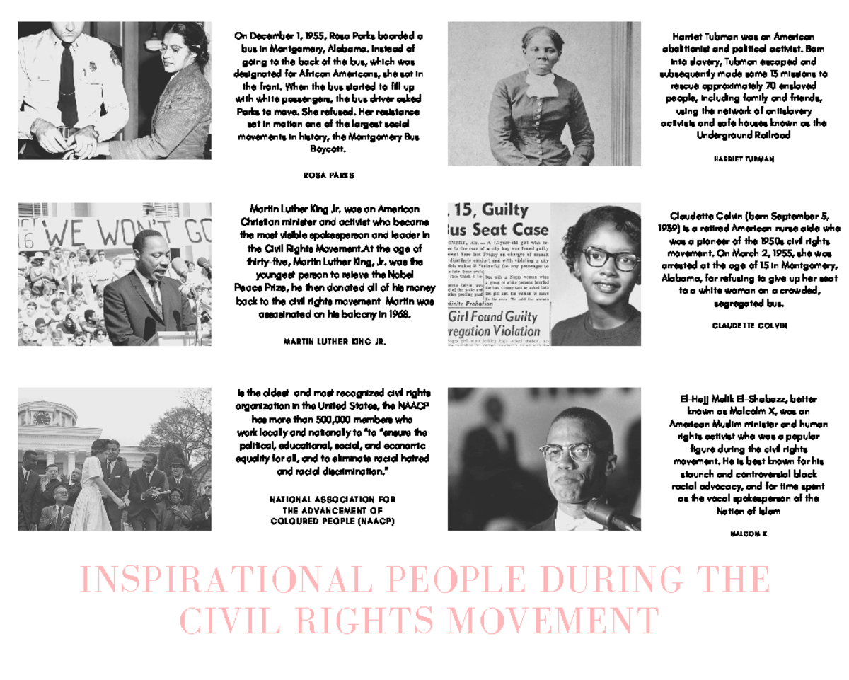 Civil Rights (Inspirational People) - INSPIRATIONAL PEOPLE DURING THE ...