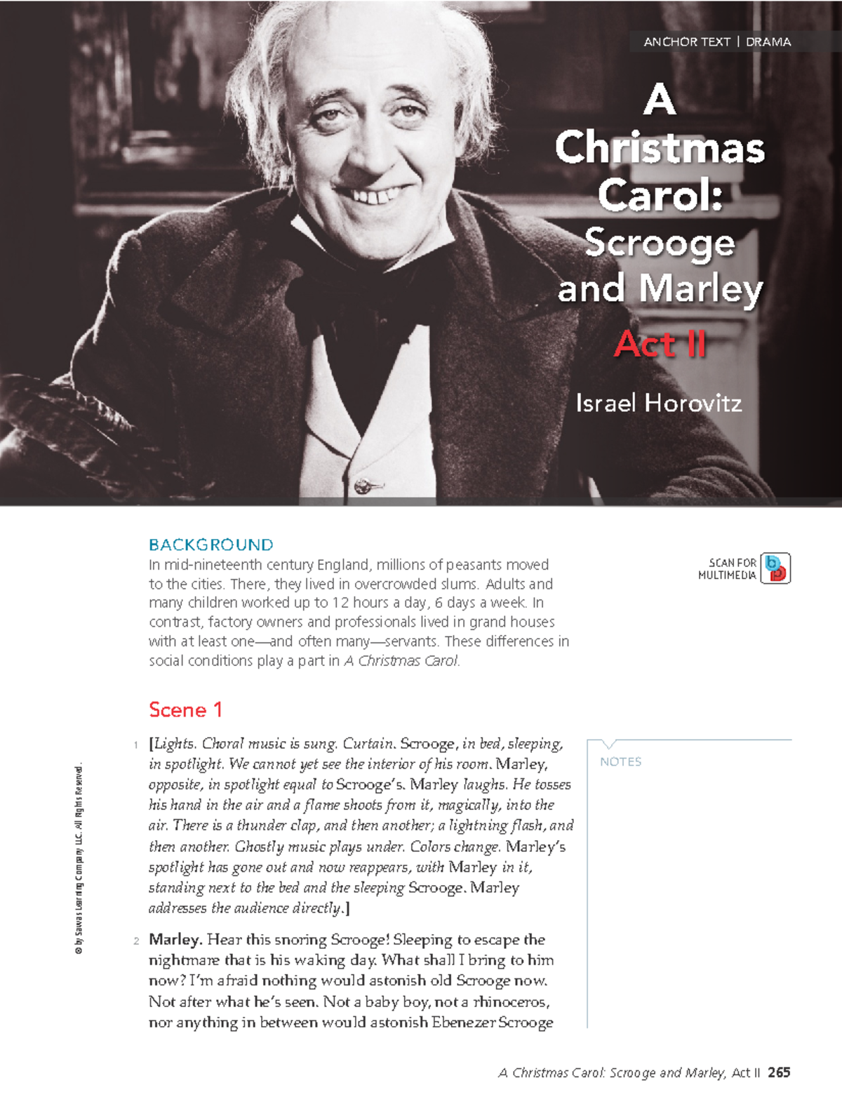 A Christmas Carol: Scrooge and Marley - Detailed Act II Analysis - Studocu