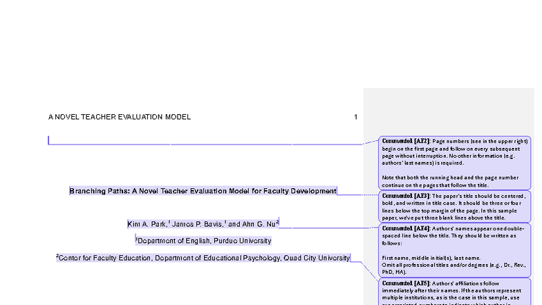 Apa 7 professional sample paper 2025 revision - Branching Paths: A ...
