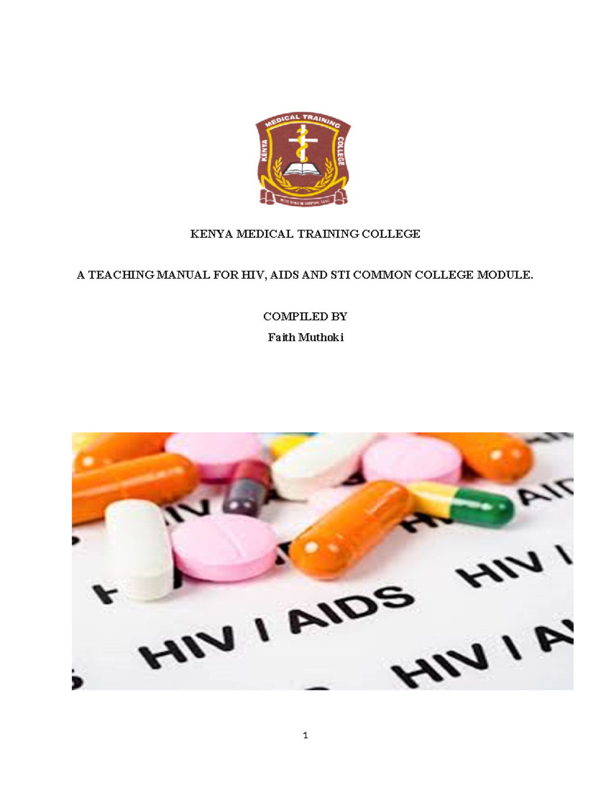 HIV Teaching Manual: Comprehensive Guide for KMTC Module - Studocu