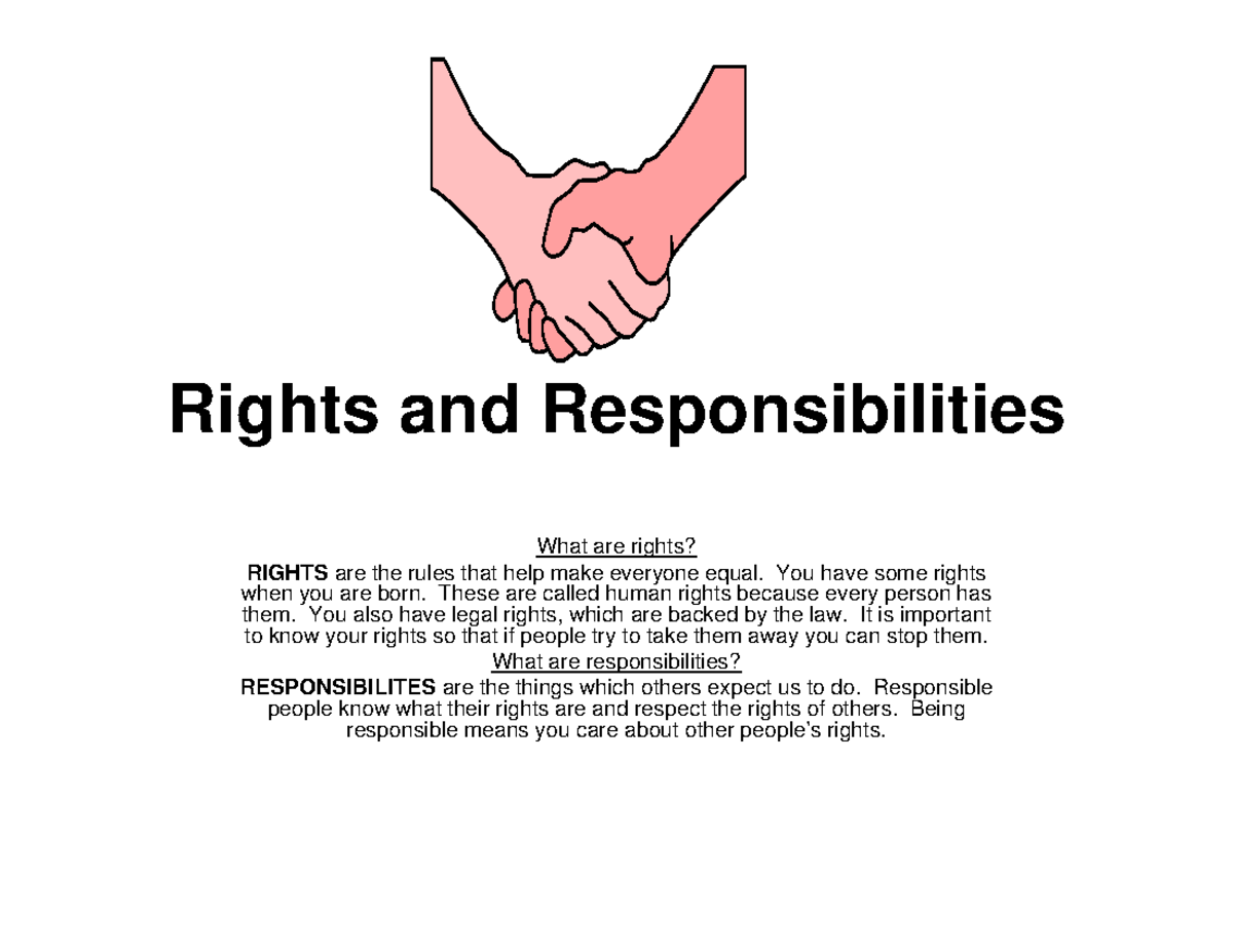 Rights and Responsibilities: Understanding Human Rights and Duties ...