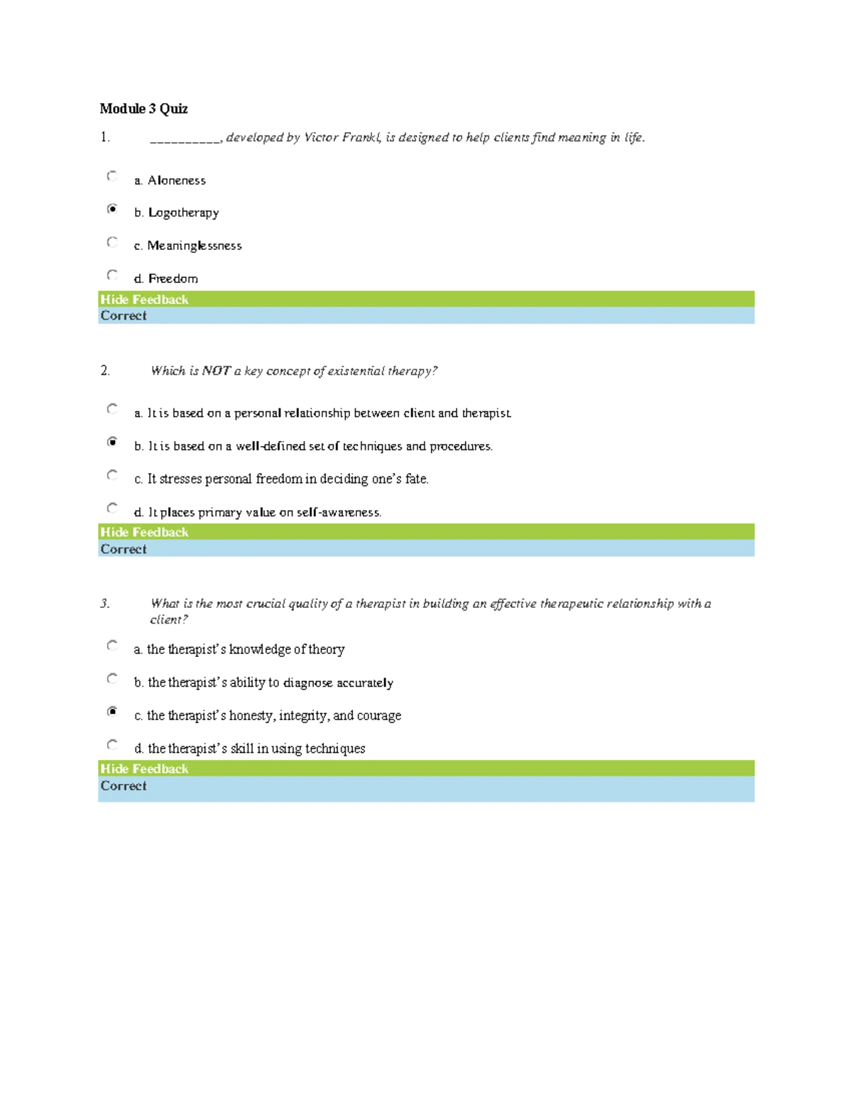 Module 2 Short Paper: Comparing Person-Centered and Psychoanalytic ...