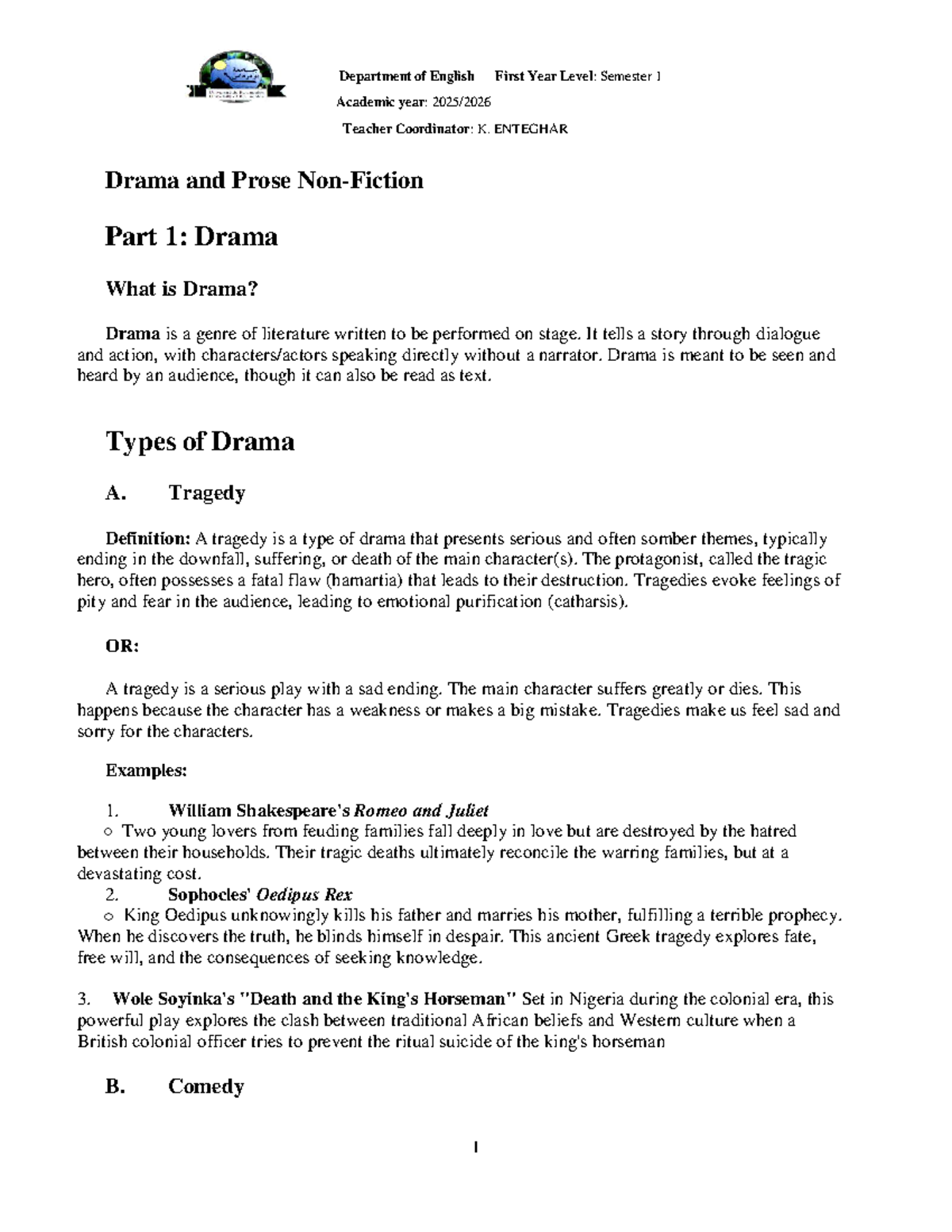 ENG 101: Drama and Prose Overview - Lesson 4 on Phonetics - Studocu
