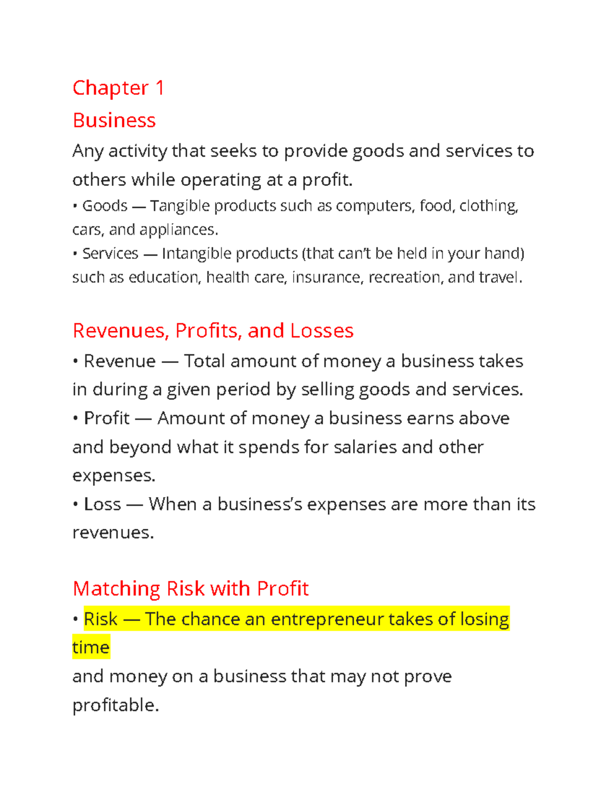 Introduction to Business Principles: Economics, Ethics ...