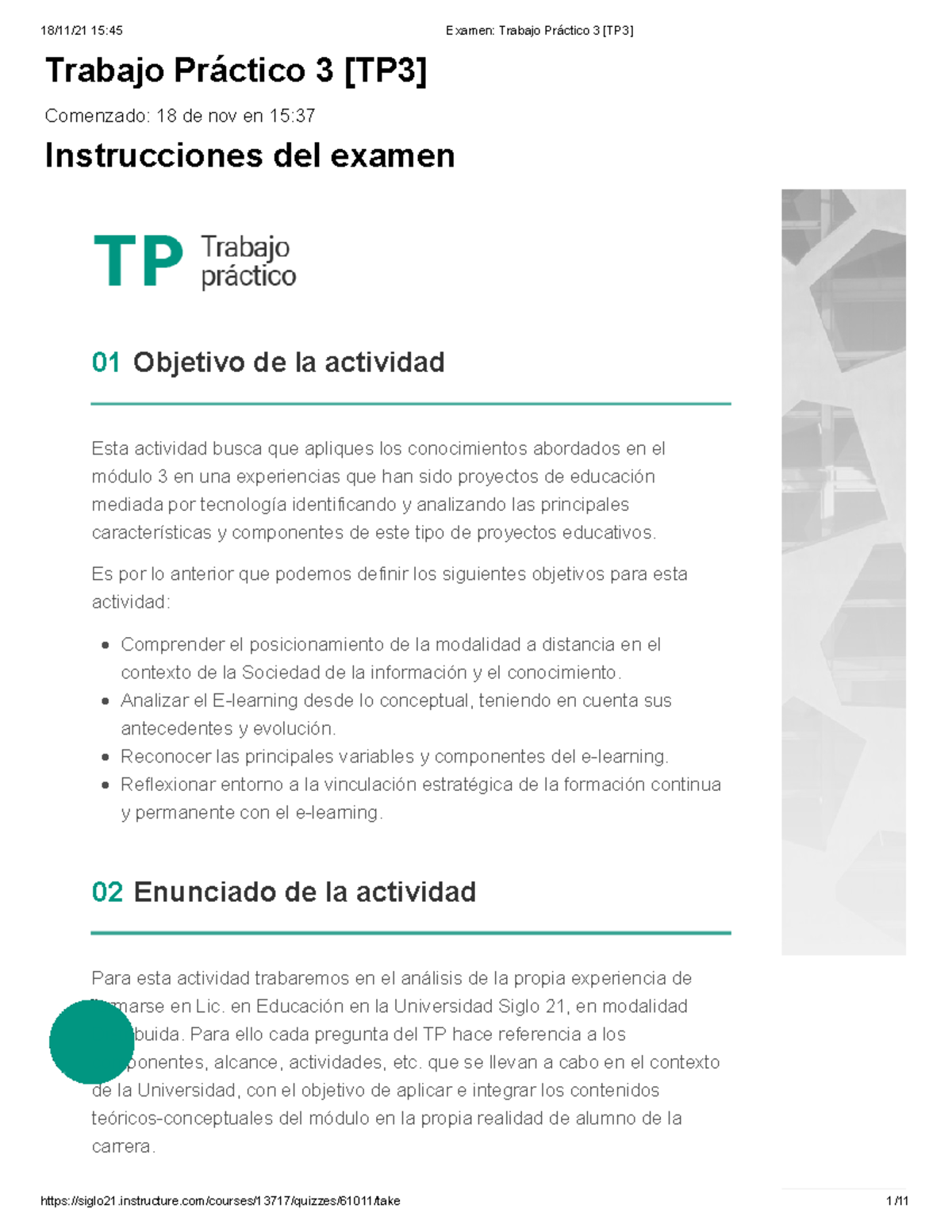 Ed 95[TP3] - Análisis y Reflexión sobre E-learning y Educación a ...