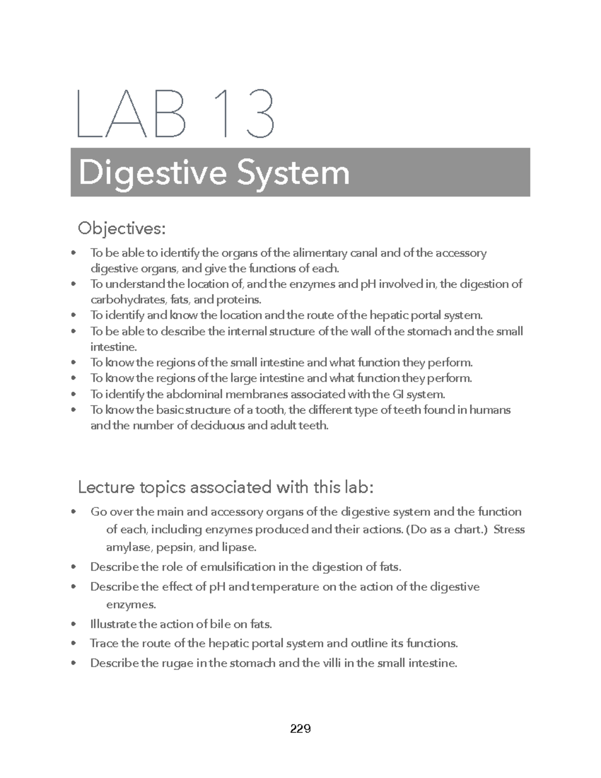 Lab 13: Understanding the Human Digestive System Functions and Anatomy ...