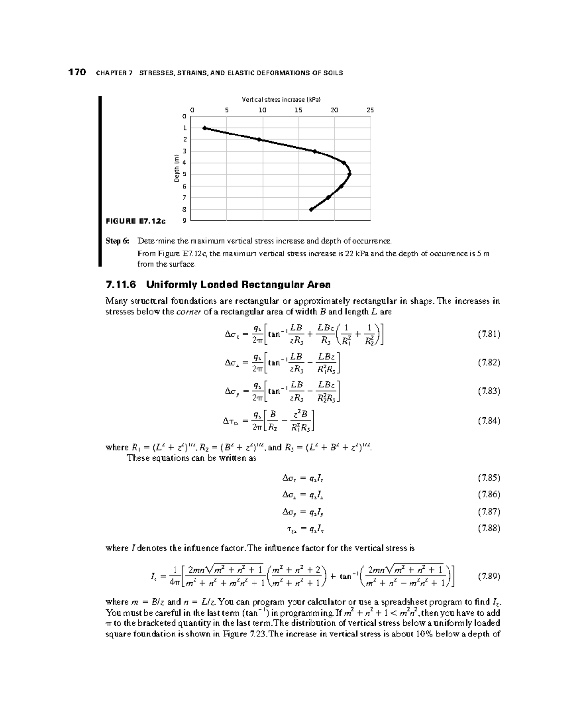 Formula sheet soils - 170 CHAPTER 7 STRESSES, STRAINS, AND ELASTIC ...