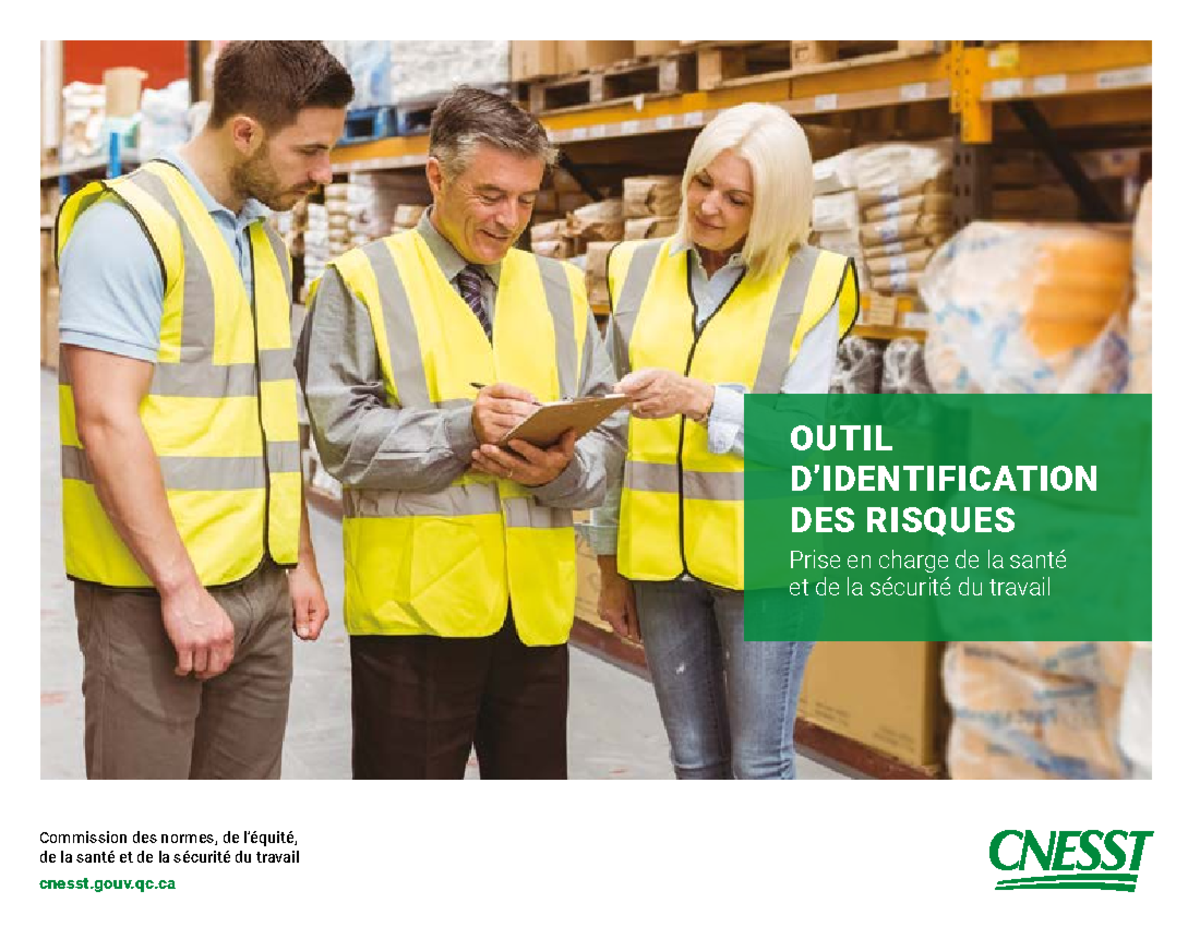 Outil d'identification des risques - OUTIL D’IDENTIFICATION DES RISQUES ...