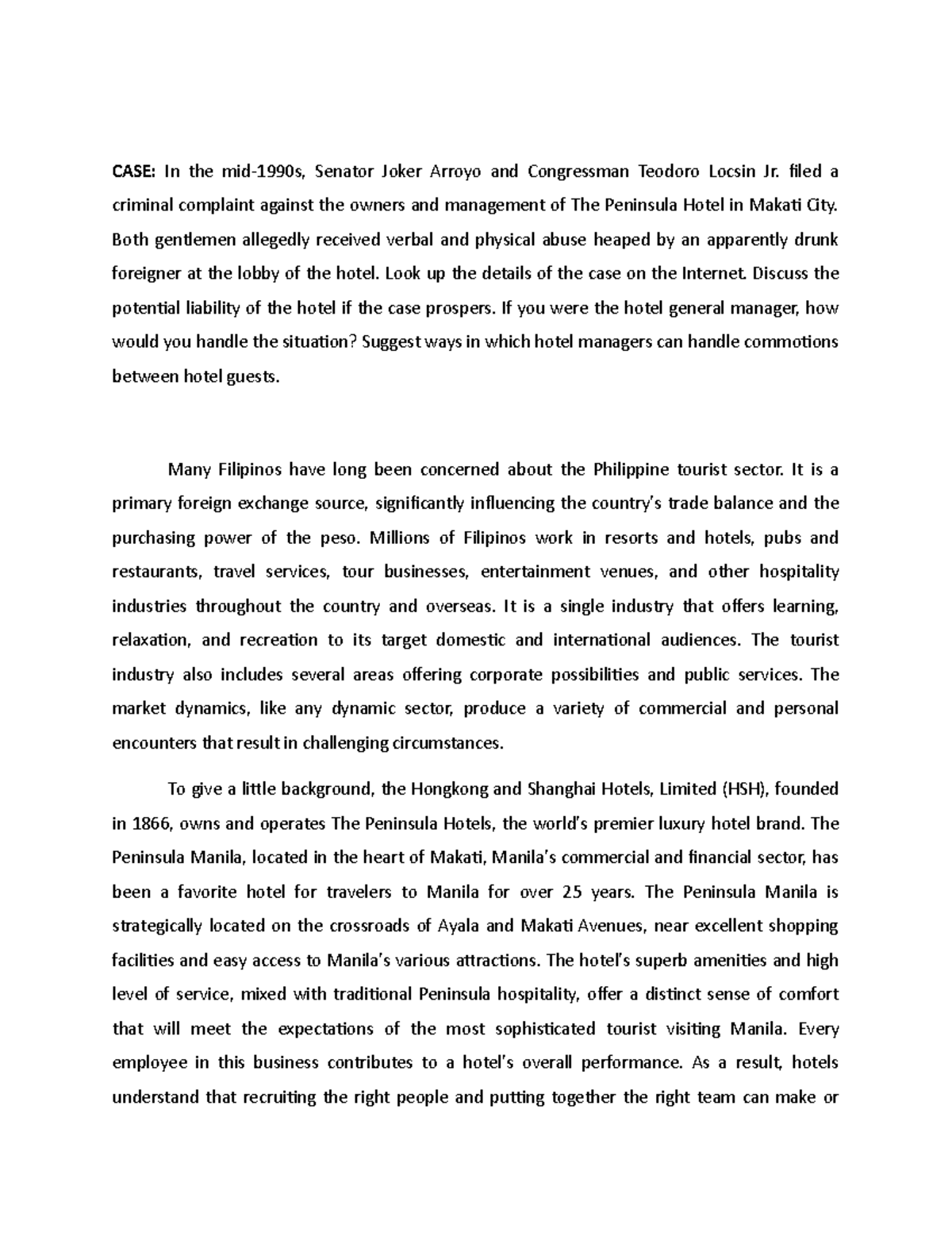 Ggggggggggggggggg - CASE: In the mid-1990s, Senator Joker Arroyo and ...