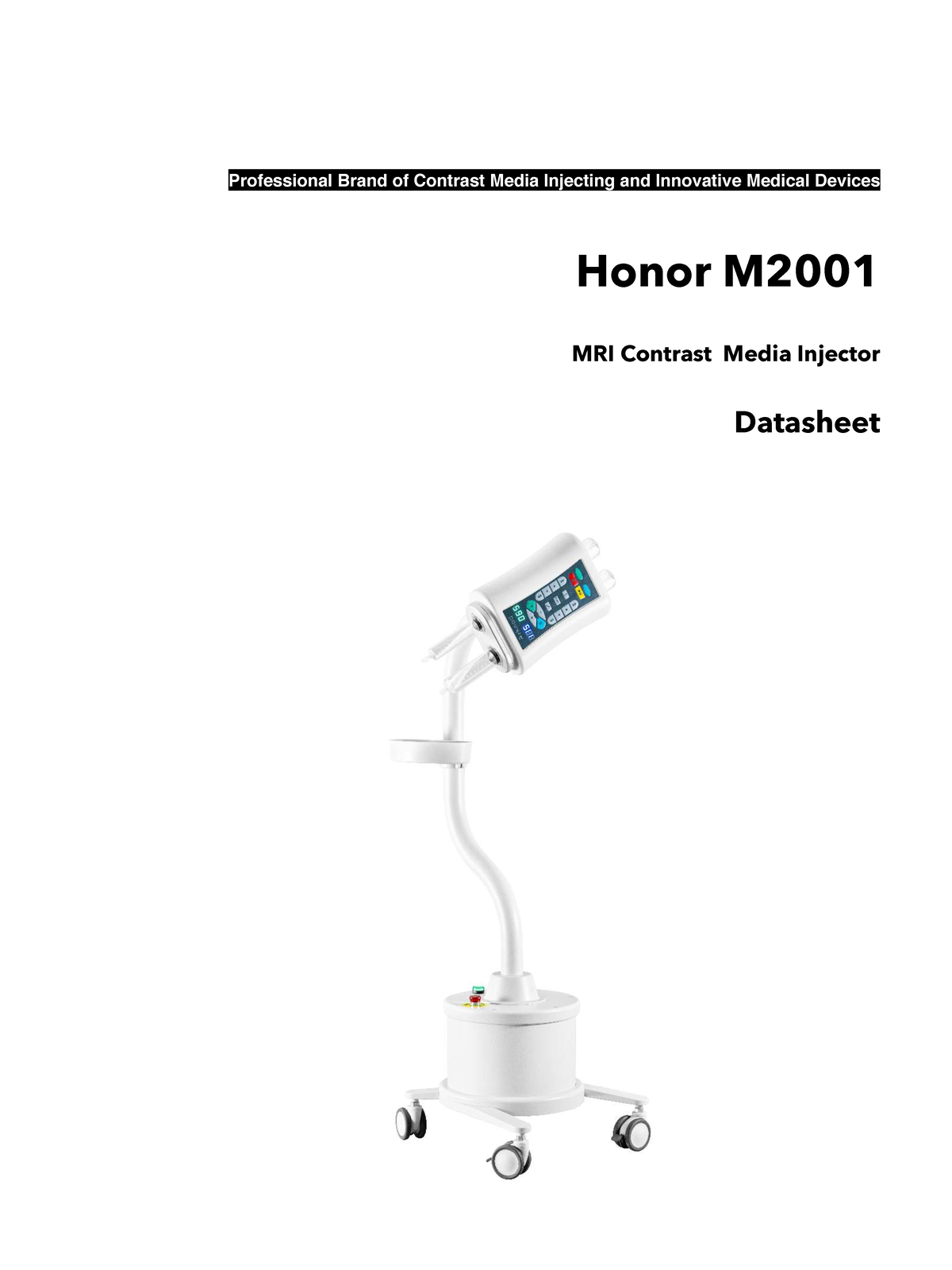 M2001 MRI Contrast Media Injector Datasheet Overview - Studocu
