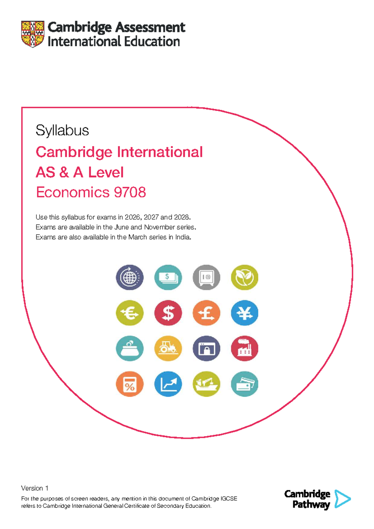 Cambridge International AS & A Level Economics 9708 Syllabus Overview ...