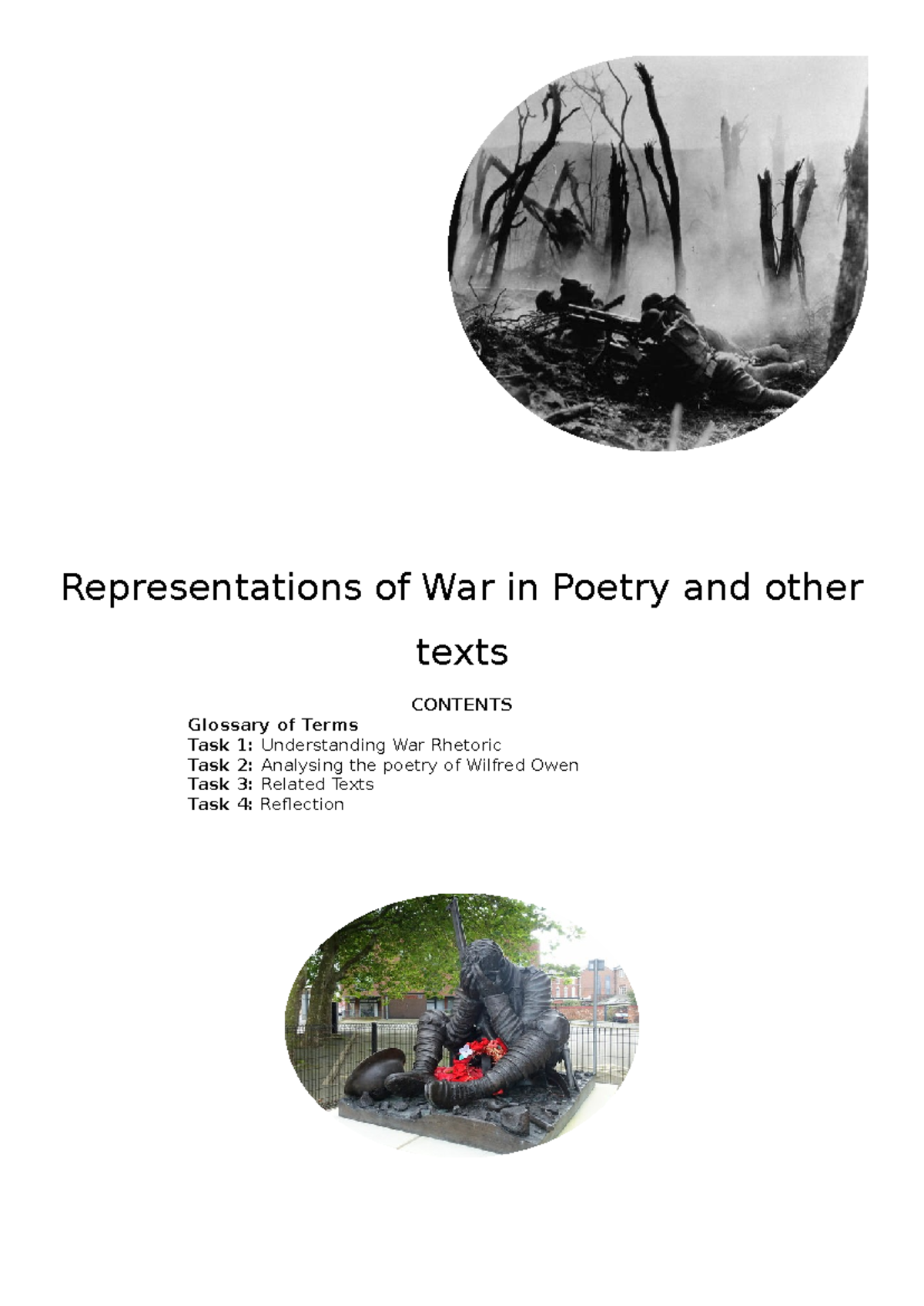 4. Representations of War in Poetry (ENG101) - Studocu