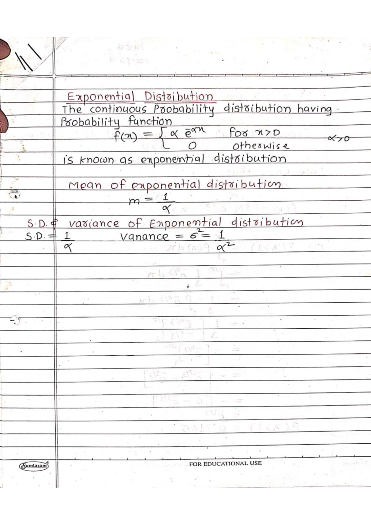 Exponential Distribution: Key Concepts and Probability Calculations ...