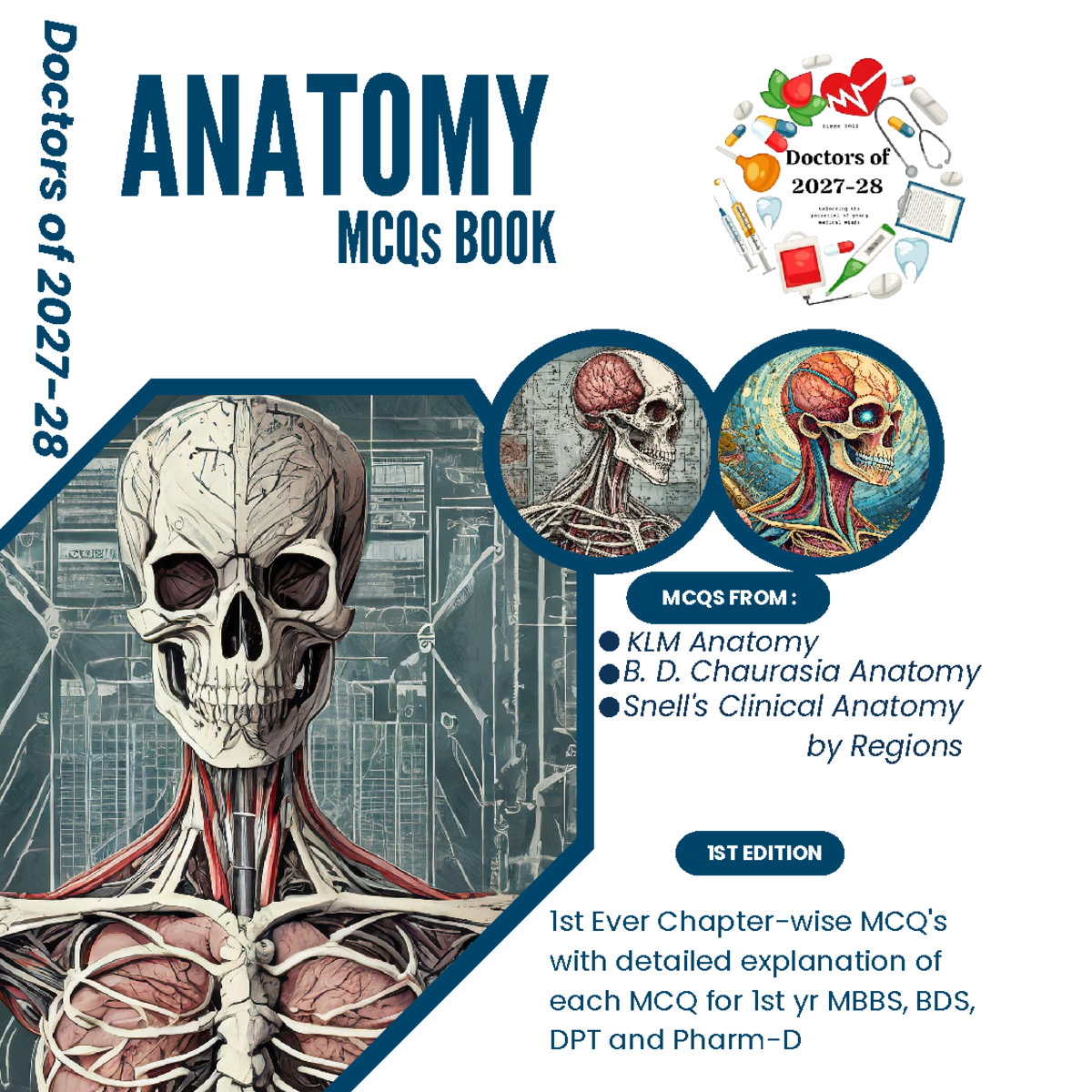 1st YEAR Anatomy MCQ Book: Comprehensive Chapter-wise Review by DRS ...