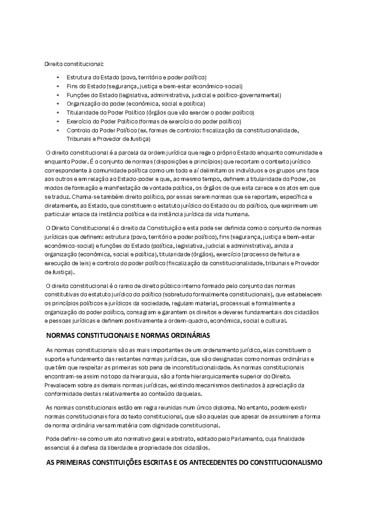 DC Junto - Resumos de Direito Constitucional: Estrutura e Funções do ...