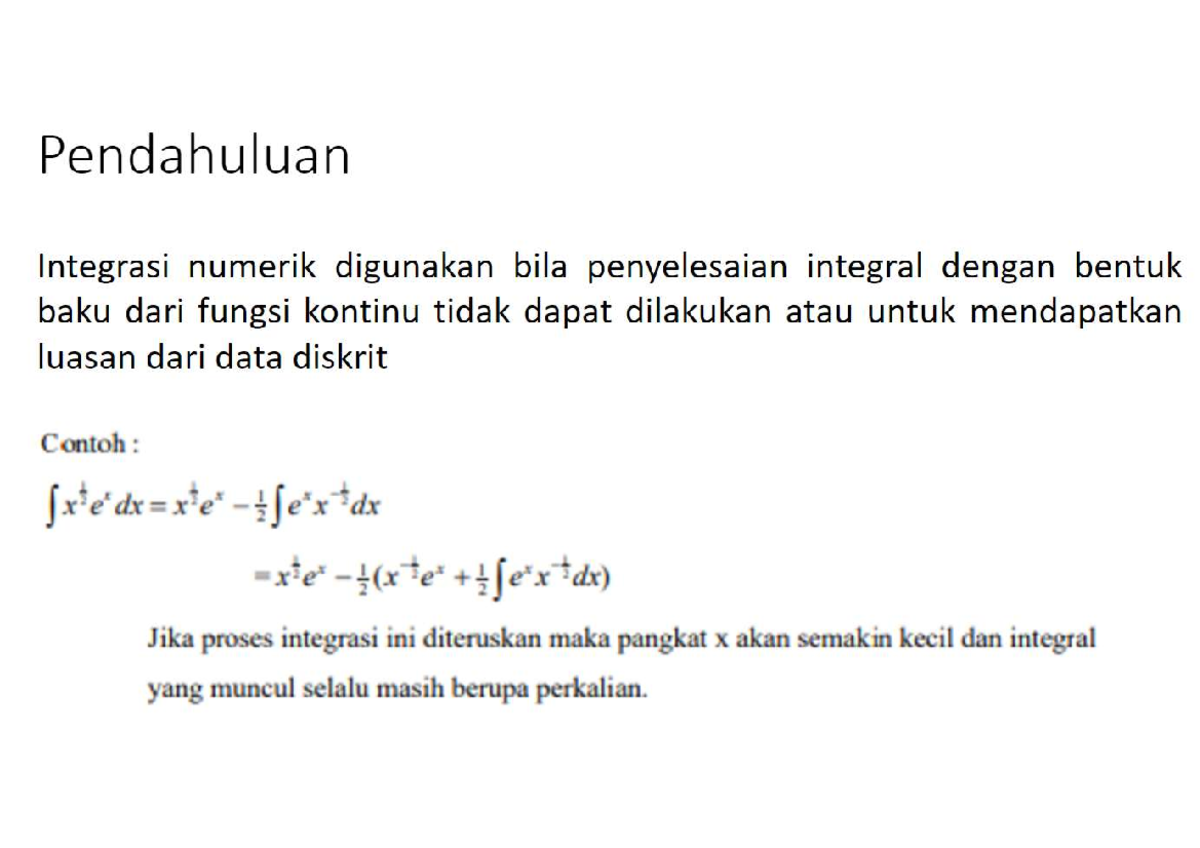 Integrasi numerik - study - praktikum fisika - Studocu