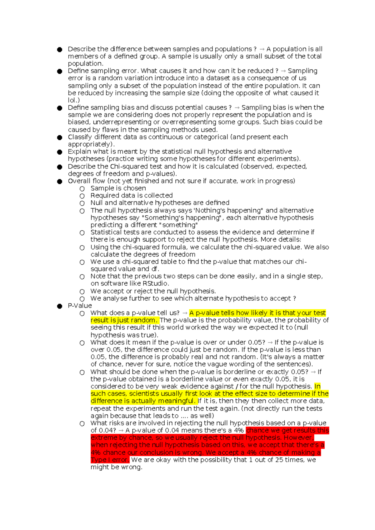 Lecture 2: Understanding Samples, Populations, and Statistical Tests ...