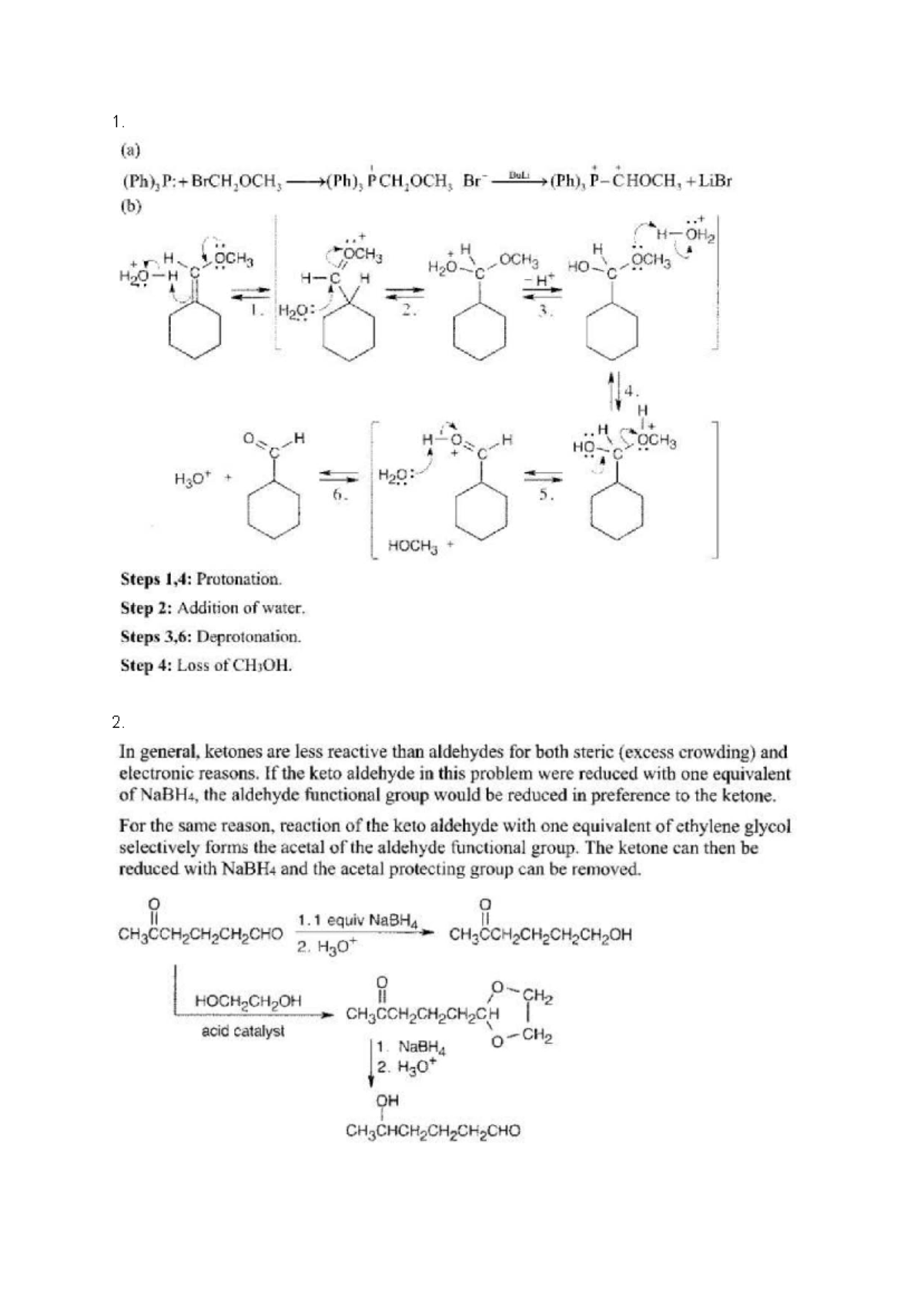 HW3-OC2-Solution: Organic Chemistry Reaction Mechanisms - Studocu