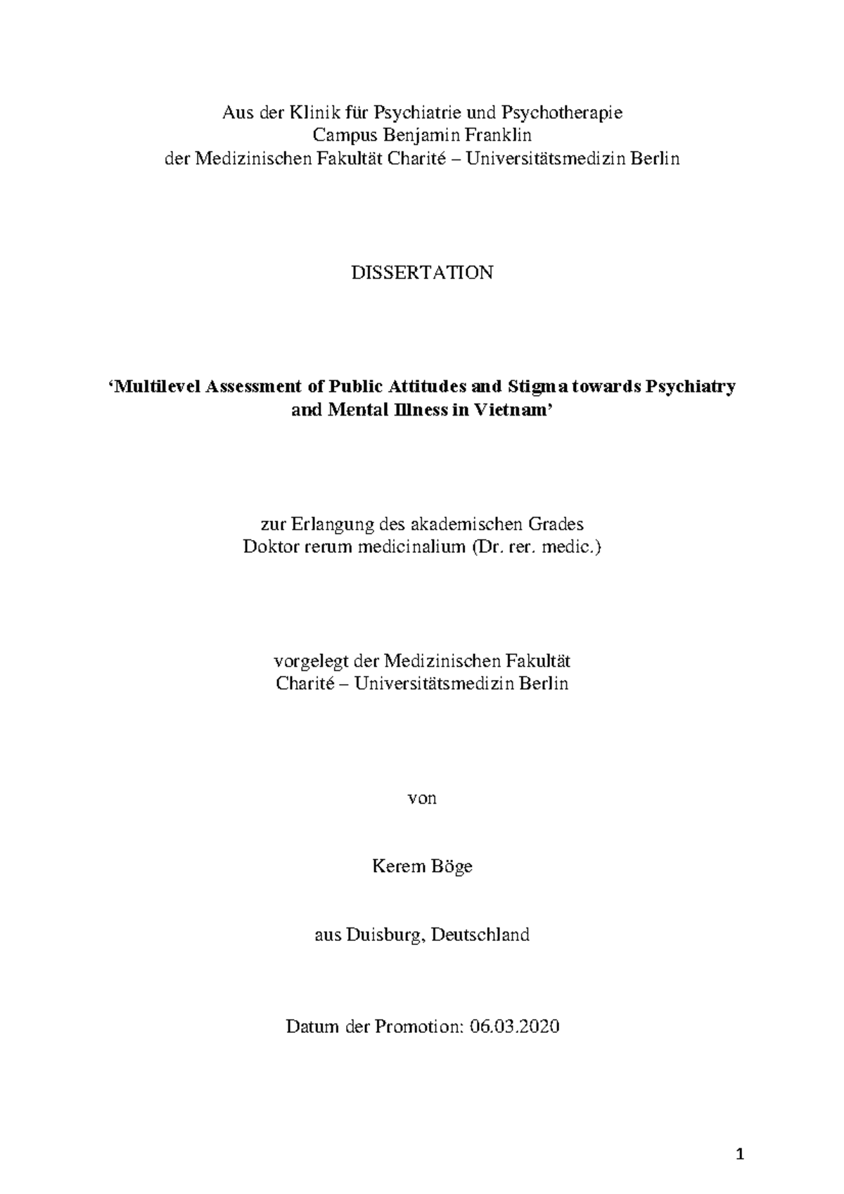 DISSERTATION K - Public Attitudes and Stigma towards Psychiatry in ...