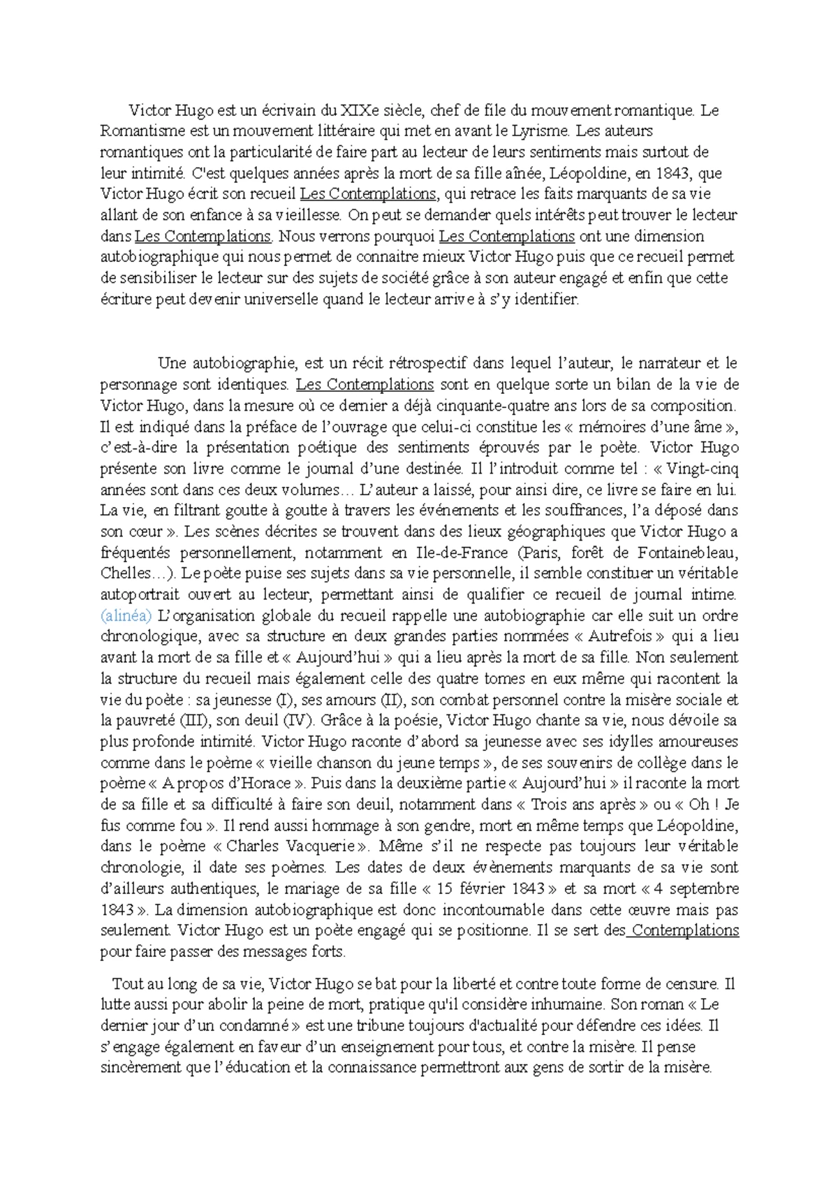 Dissertation sur Olympe de Gouges : Les mots comme armes pour les droits feminins - Studocu