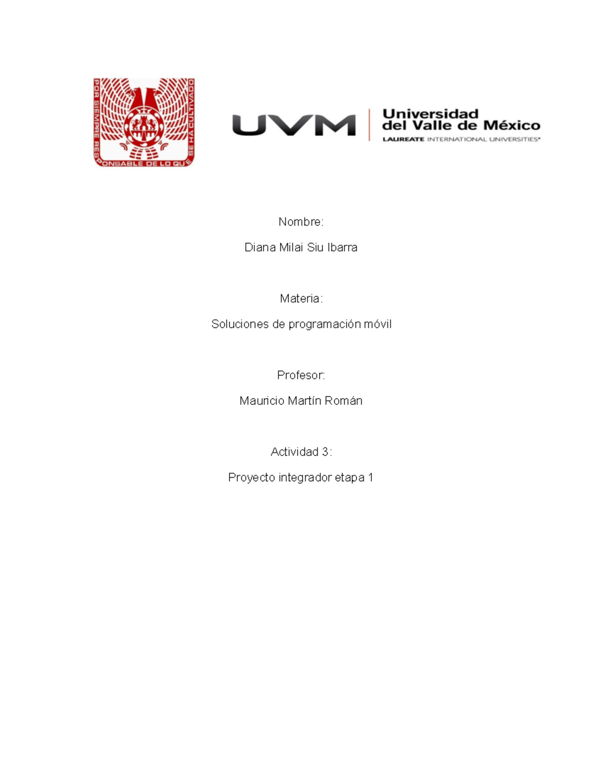 Proyecto Integrador 1: Fit Food App - Desarrollo Móvil (Soluciones ...