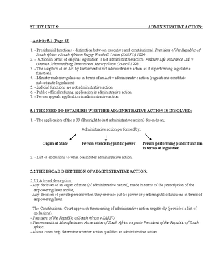 Exam Notes - 1. Organ of State: Organ of state – “organ of state” is ...
