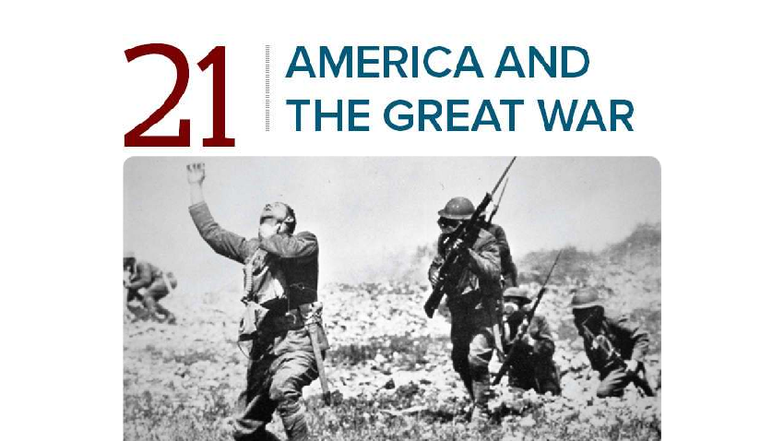 America in WWI: Key Events & the Treaty of Versailles - Studocu