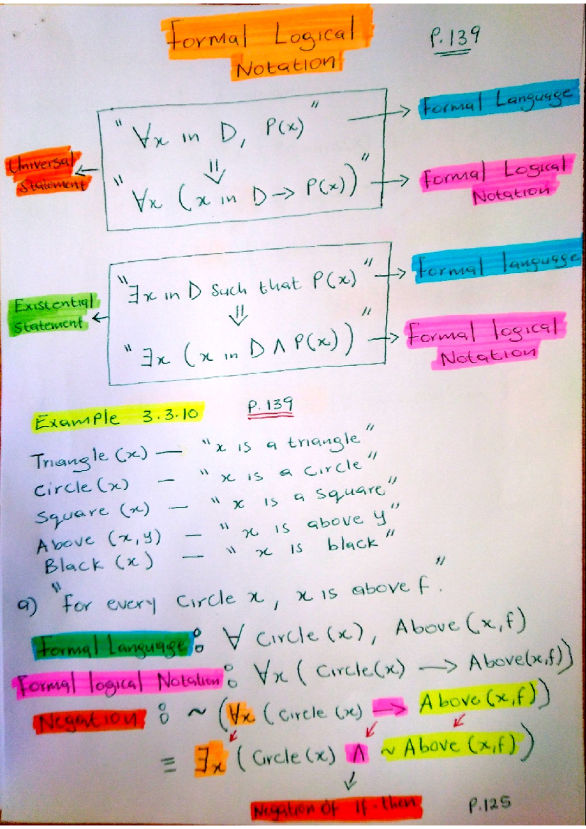 Formal Logic L2 Notes: Quantifiers, Notation & Arguments (Week 5) - Studocu