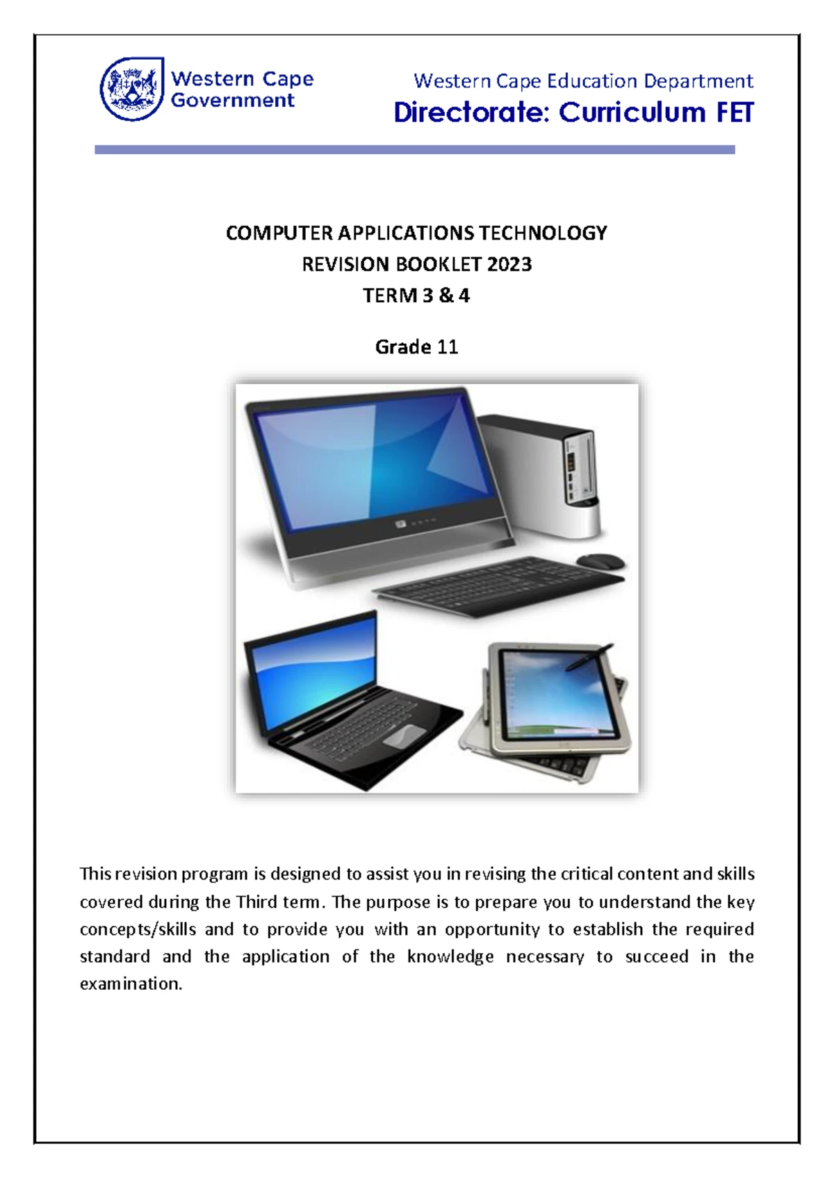 2024 CAT PAT Grade 10 Teacher Guidelines for Practical Assessment - Studocu