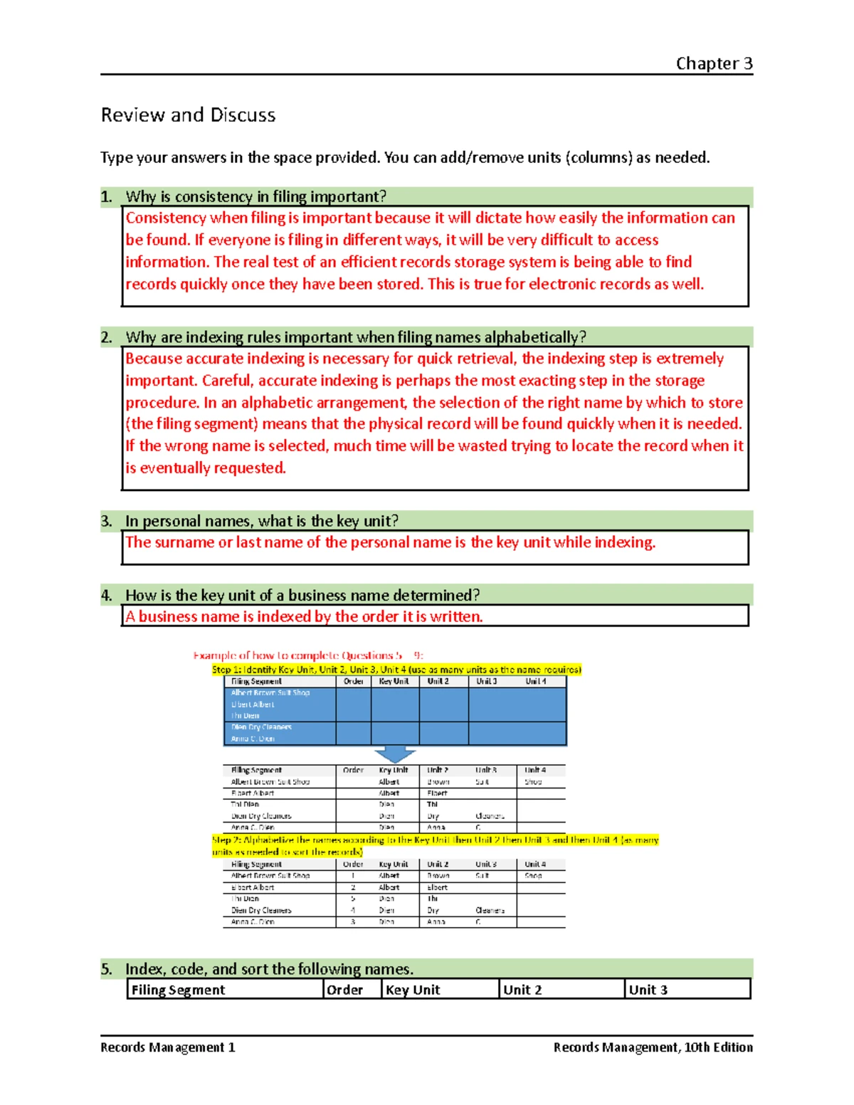 Module 2 Chapter 6 Review and Discuss Questions - Review and Discuss Type your answers in the ...