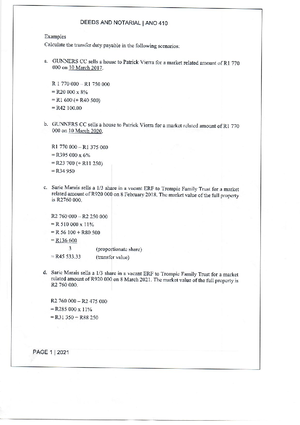 Notarial practice - SECTIONAL TITLES: & Notarial Deeds ACTS ...