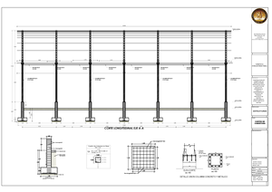 Estructuras E-03 - planos de estructura de cobertura metalica de losa deportiva - COLUMNA ...