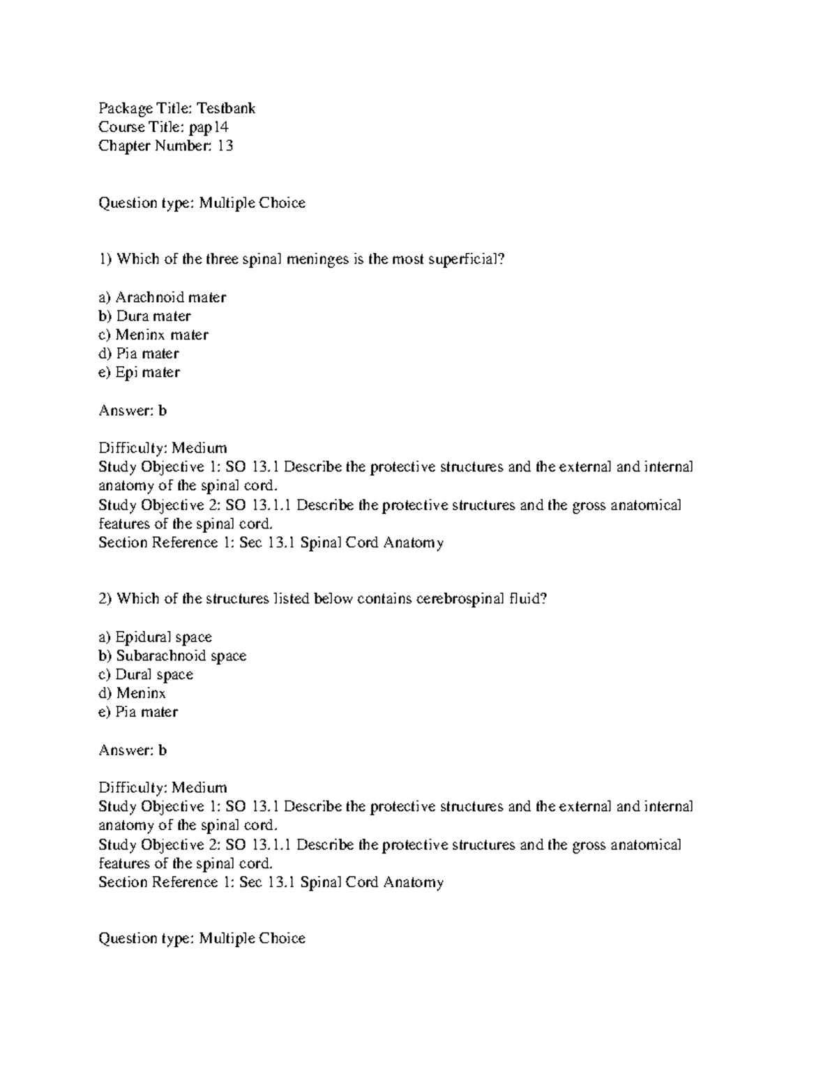 Ch13 - practice quiz and exam questions for chapter 13 biol 235 ...