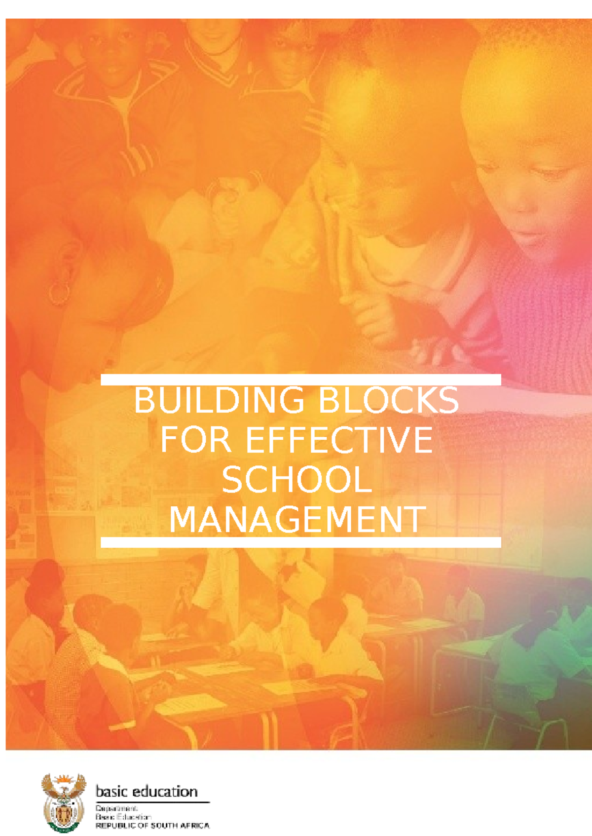 Effective School Management Framework: Building Blocks for Success ...