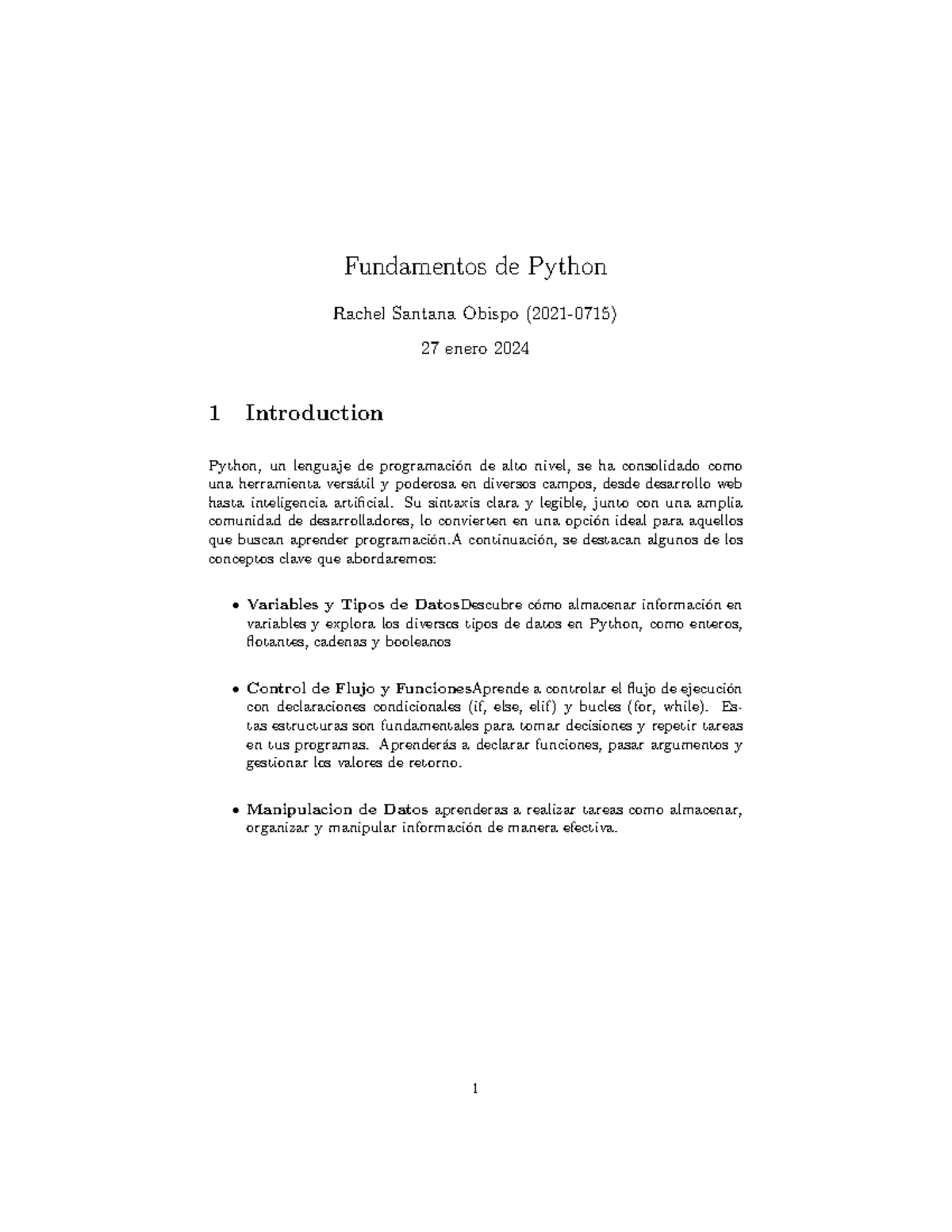 Fundamentos de Python - wdqr - Fundamentos de Python Rachel Santana ...